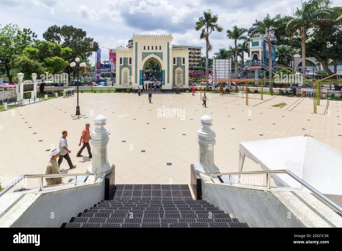 The Grand Mosque of Medan in Sumatra, Indonesia Stock Photo - Alamy