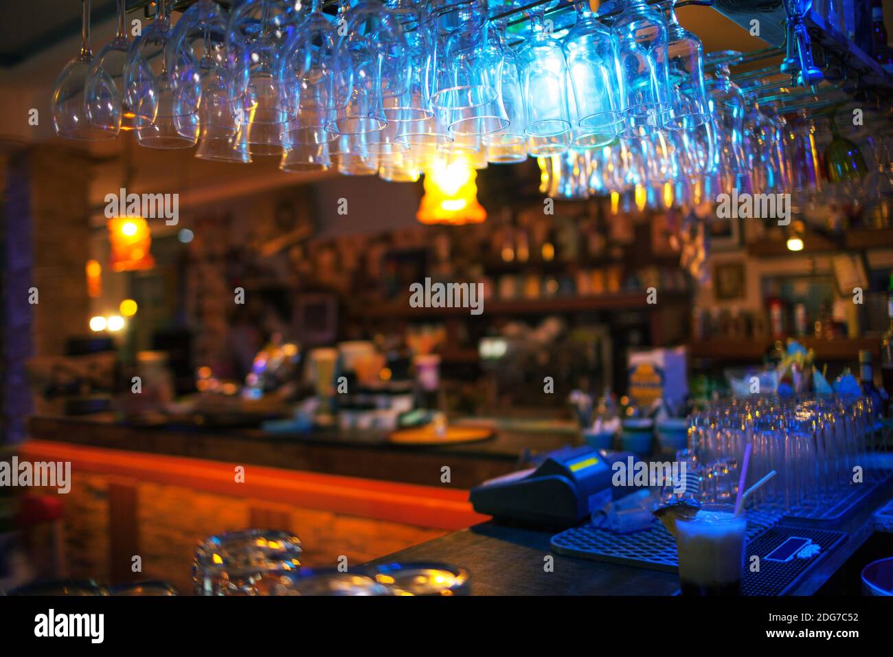 Interior of modern bar Stock Photo - Alamy