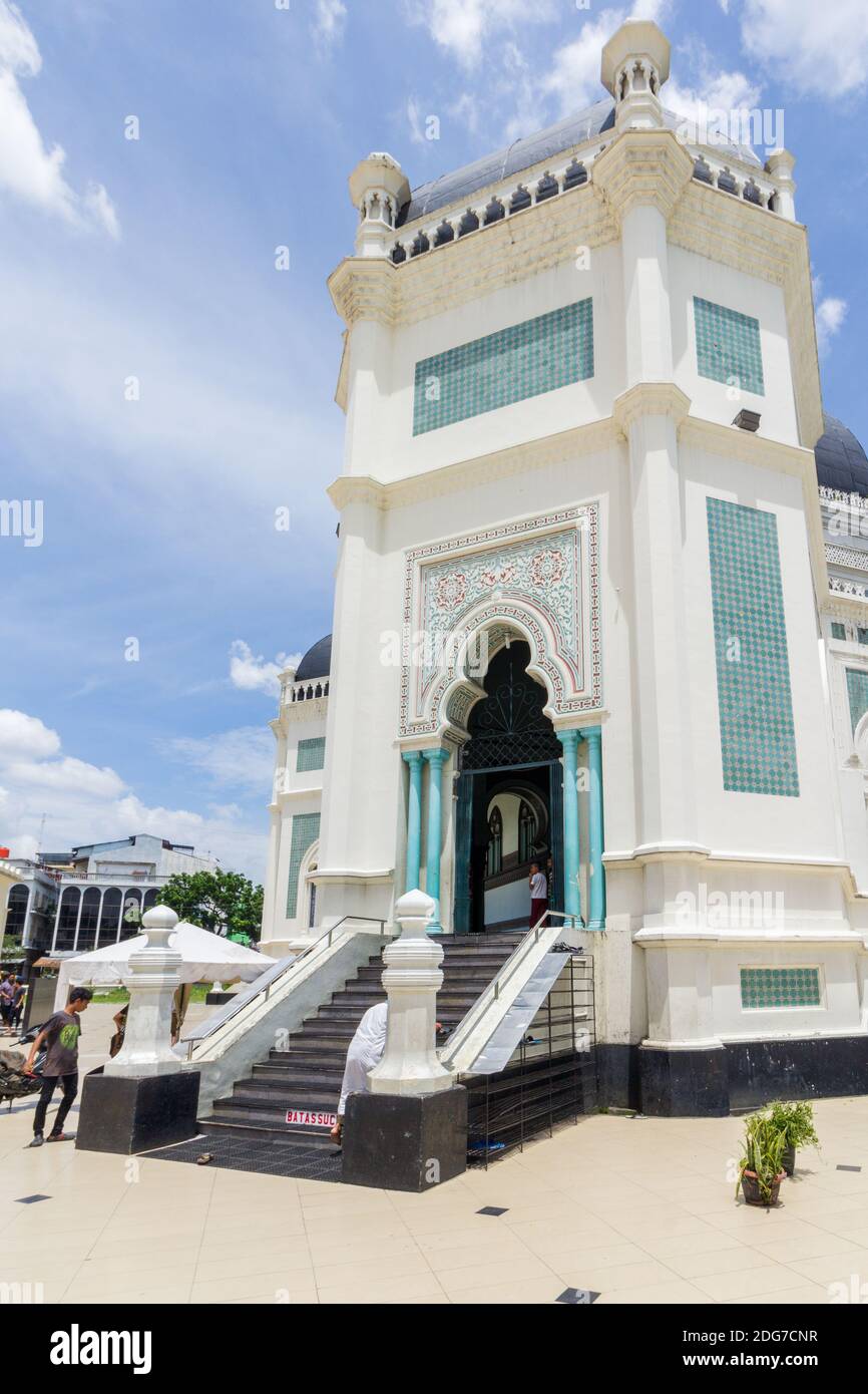 The Grand Mosque of Medan in Sumatra, Indonesia Stock Photo - Alamy