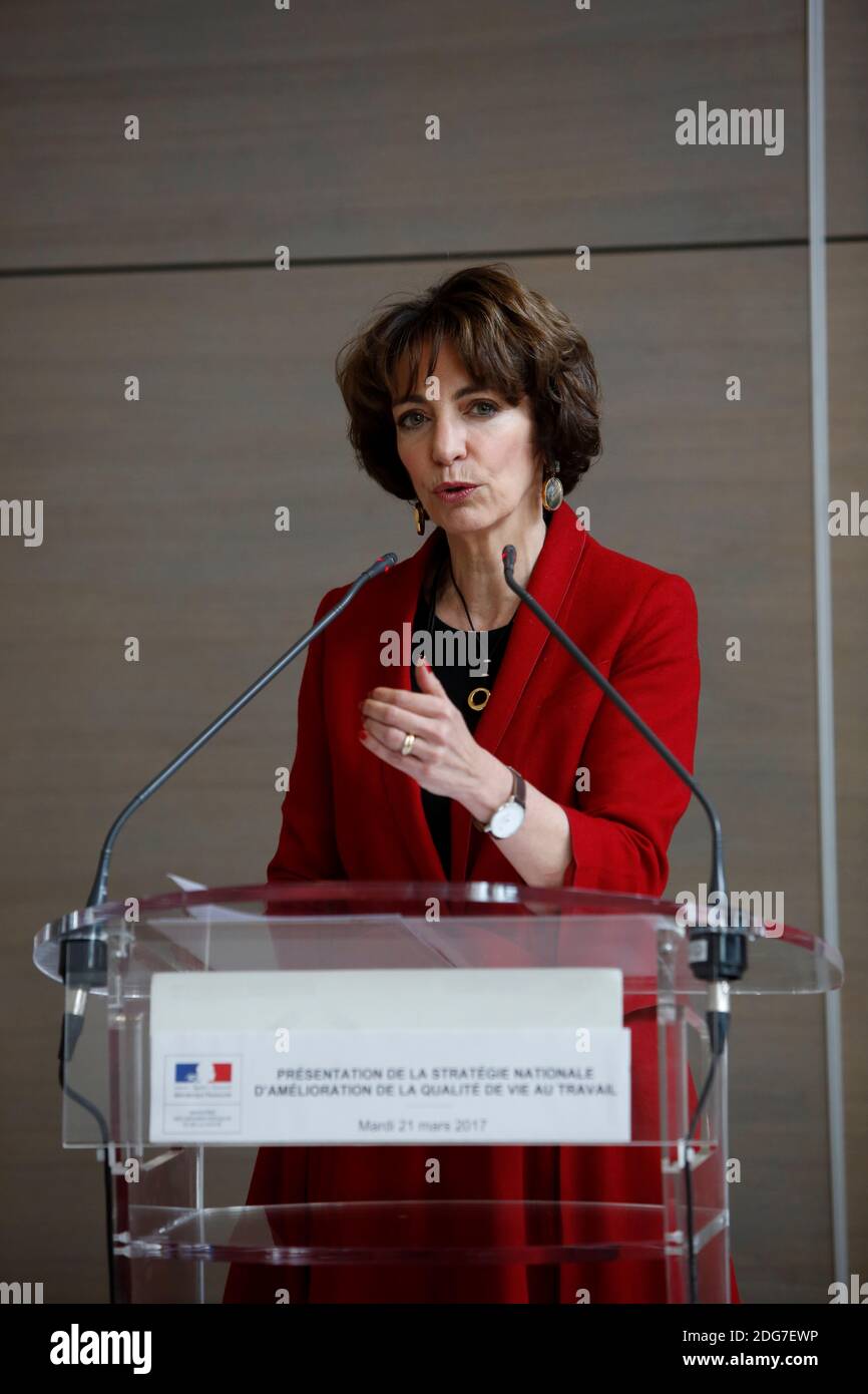 French Minister of Social Affairs and Health Marisol Touraine along ...
