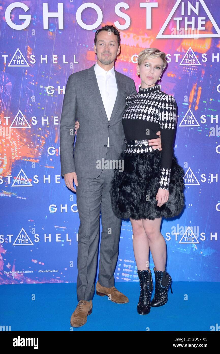 Rupert Sanders and Scarlett Johansson attending the Ghost in the Shell ...