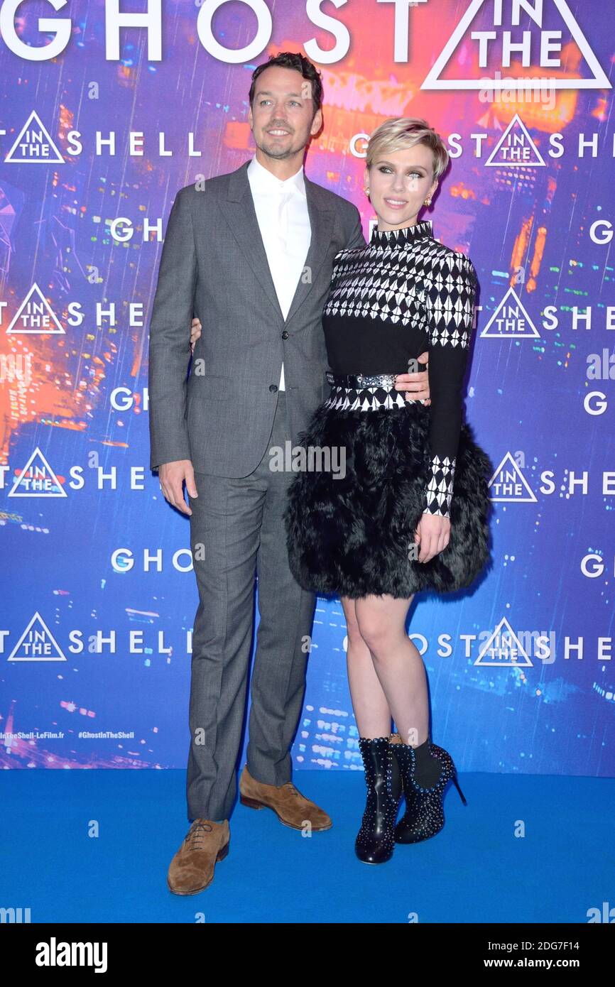 Rupert Sanders and Scarlett Johansson attending the Ghost in the Shell ...