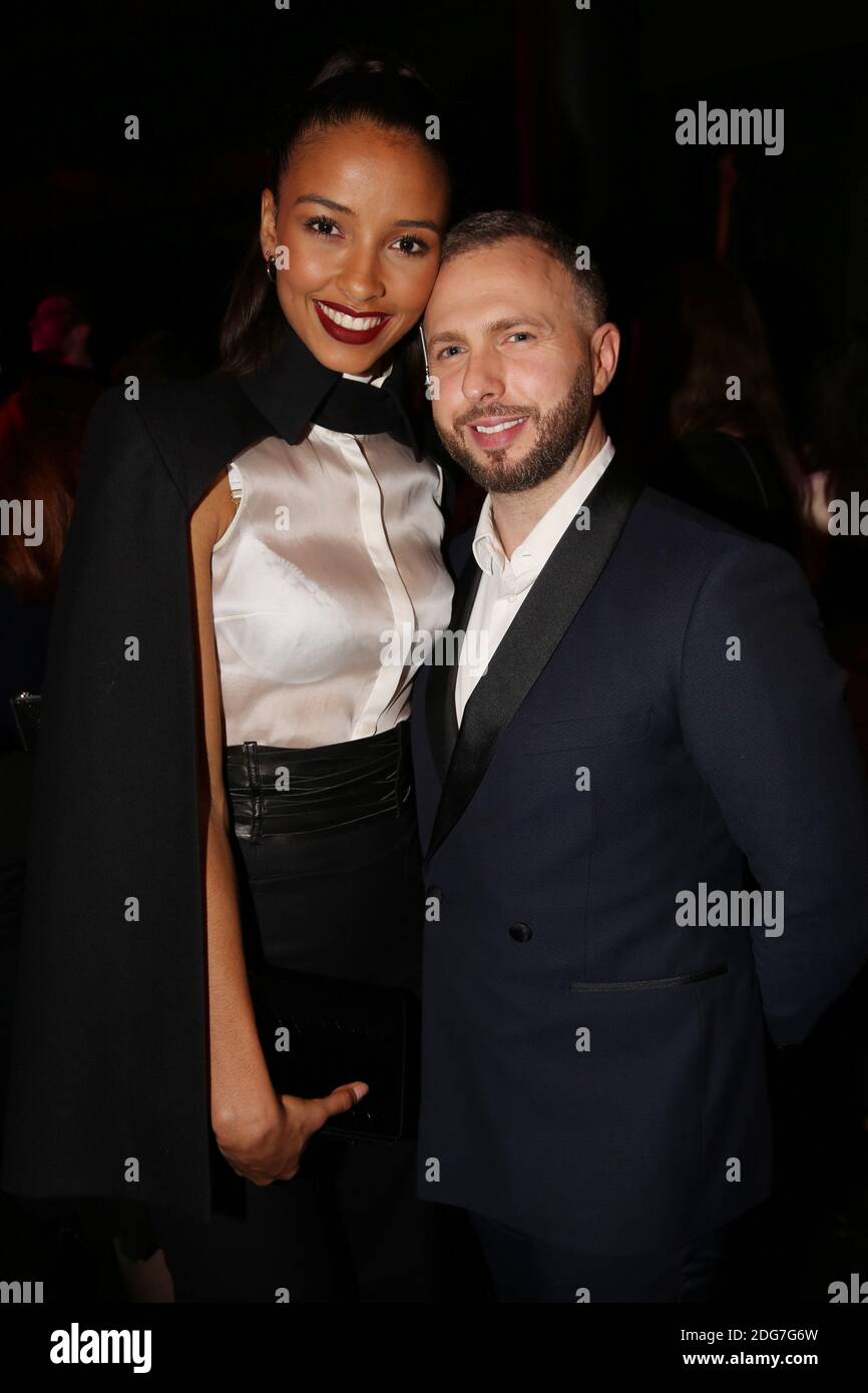 Flora Coquerel et Thierry Martino lors de la soiree de lancement du ...