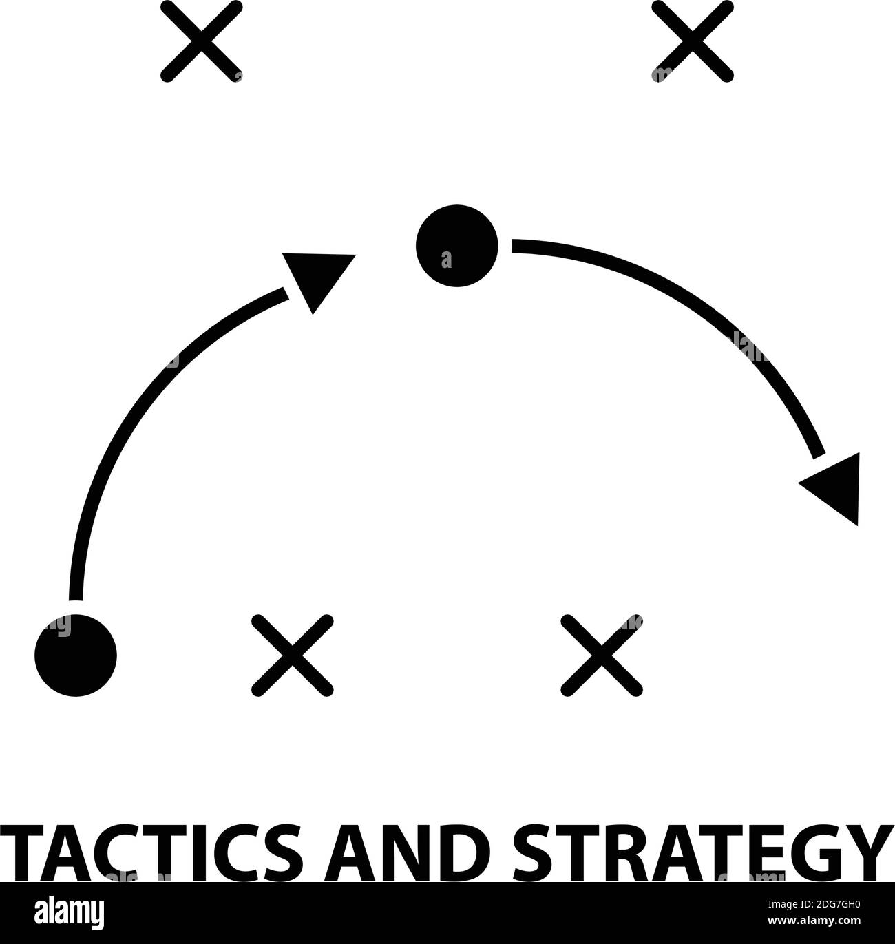 Soccer tactics diagram Black and White Stock Photos & Images - Alamy