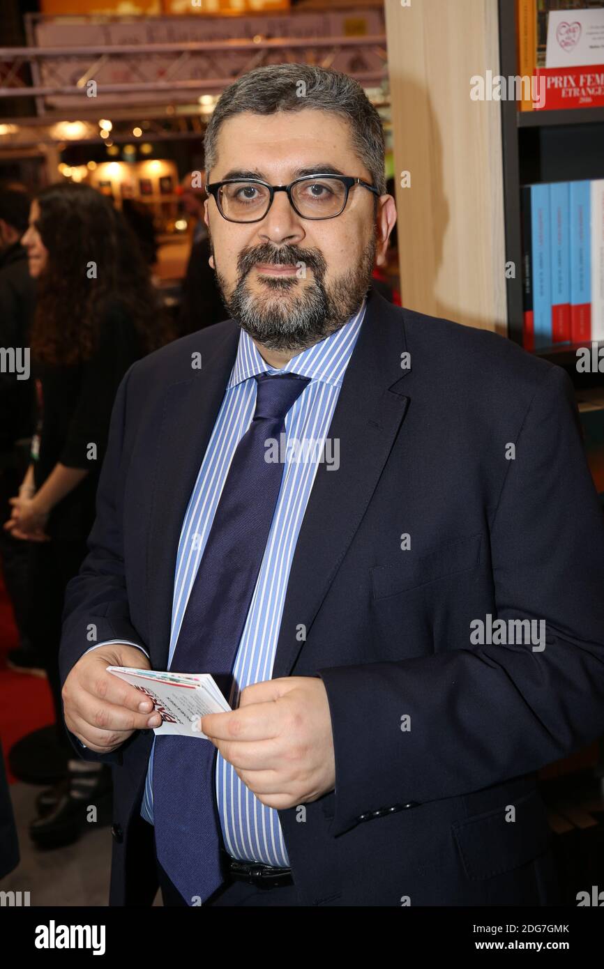 Mohamed Sifaoui poses during the Book Fair 'Le Salon Du Livre' held at ...