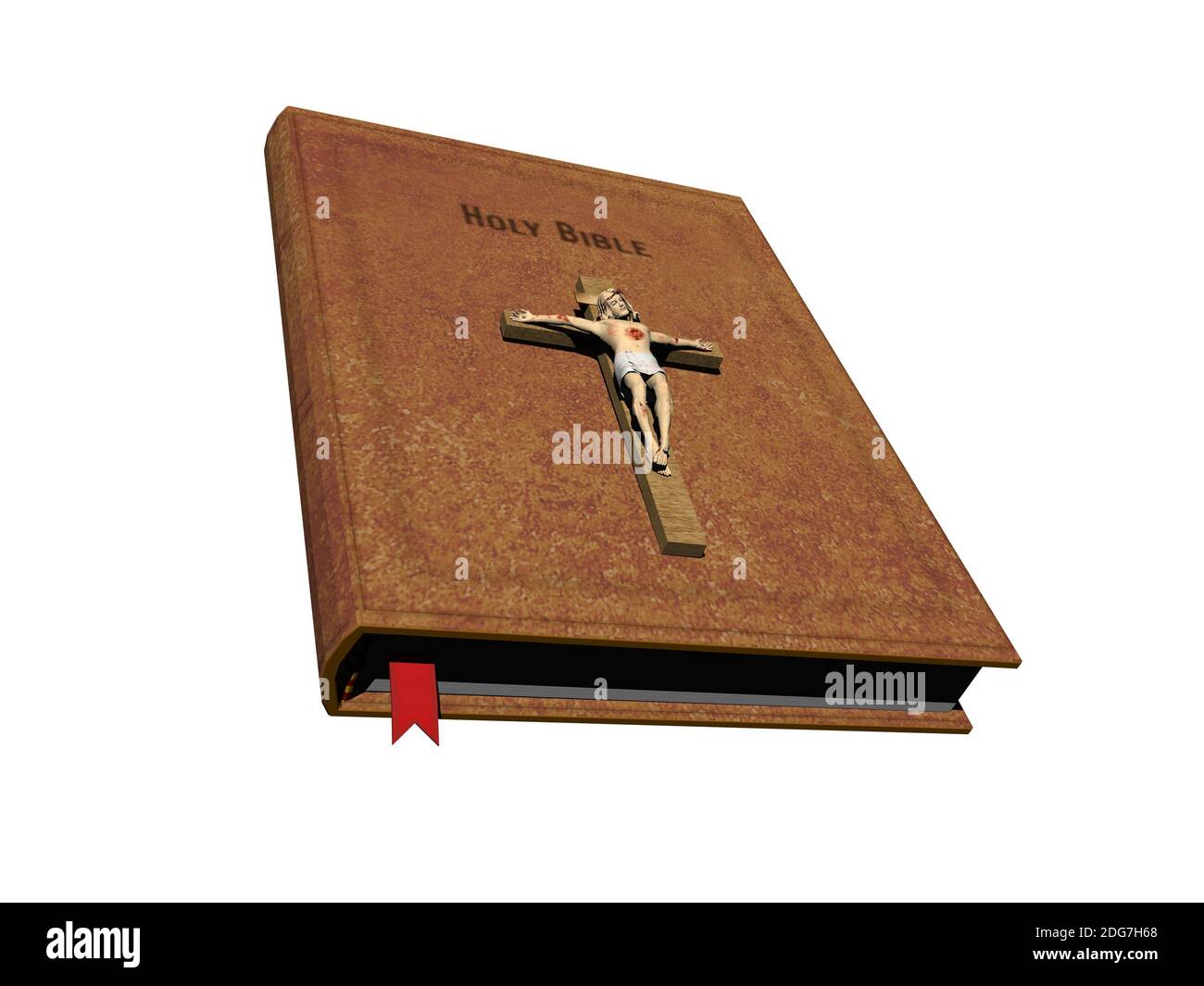 Christian illustration cross bible Cut Out Stock Images & Pictures - Alamy
