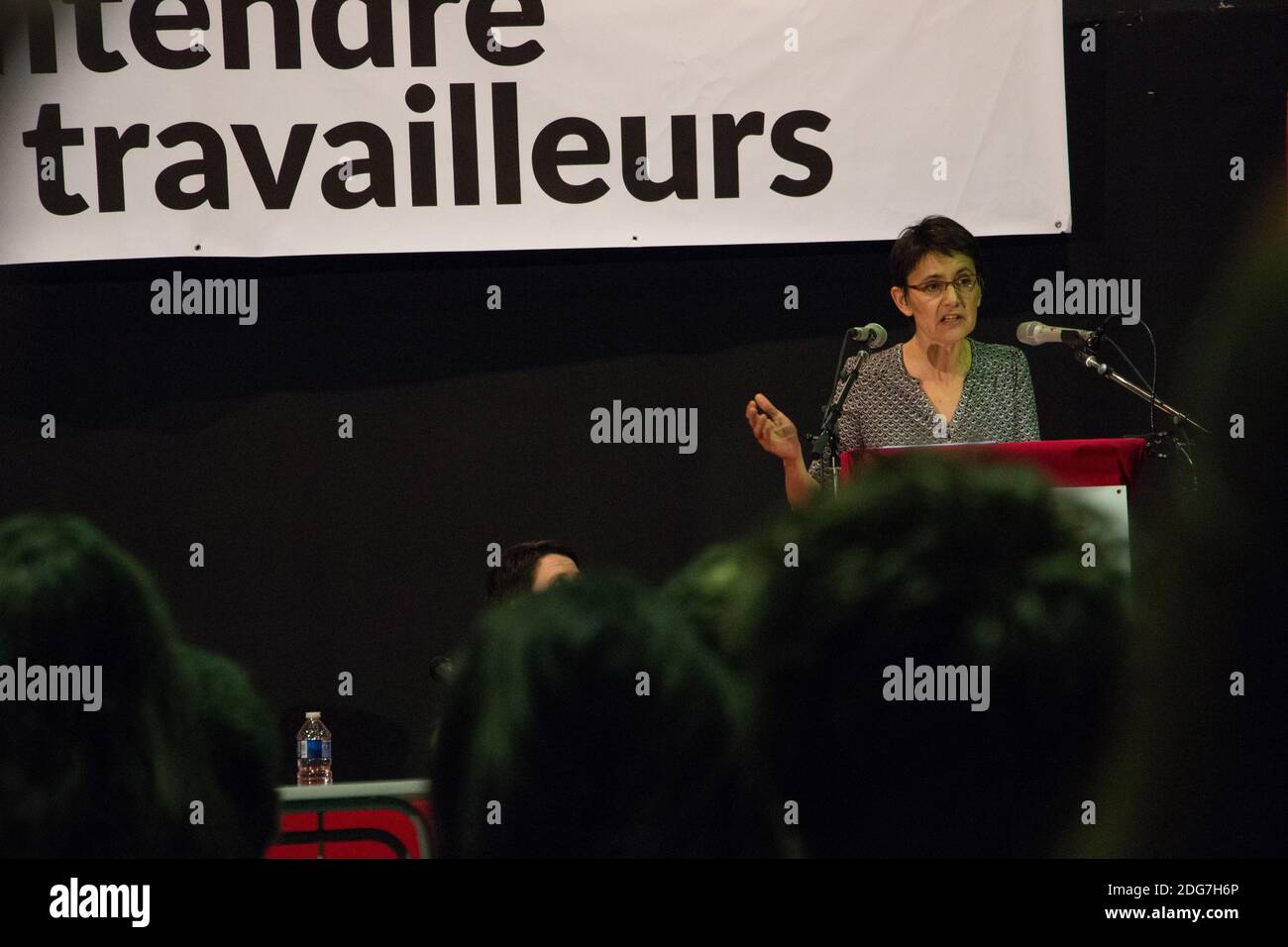 Presidential election candidate for the far-left party Lutte Ouvriere ...