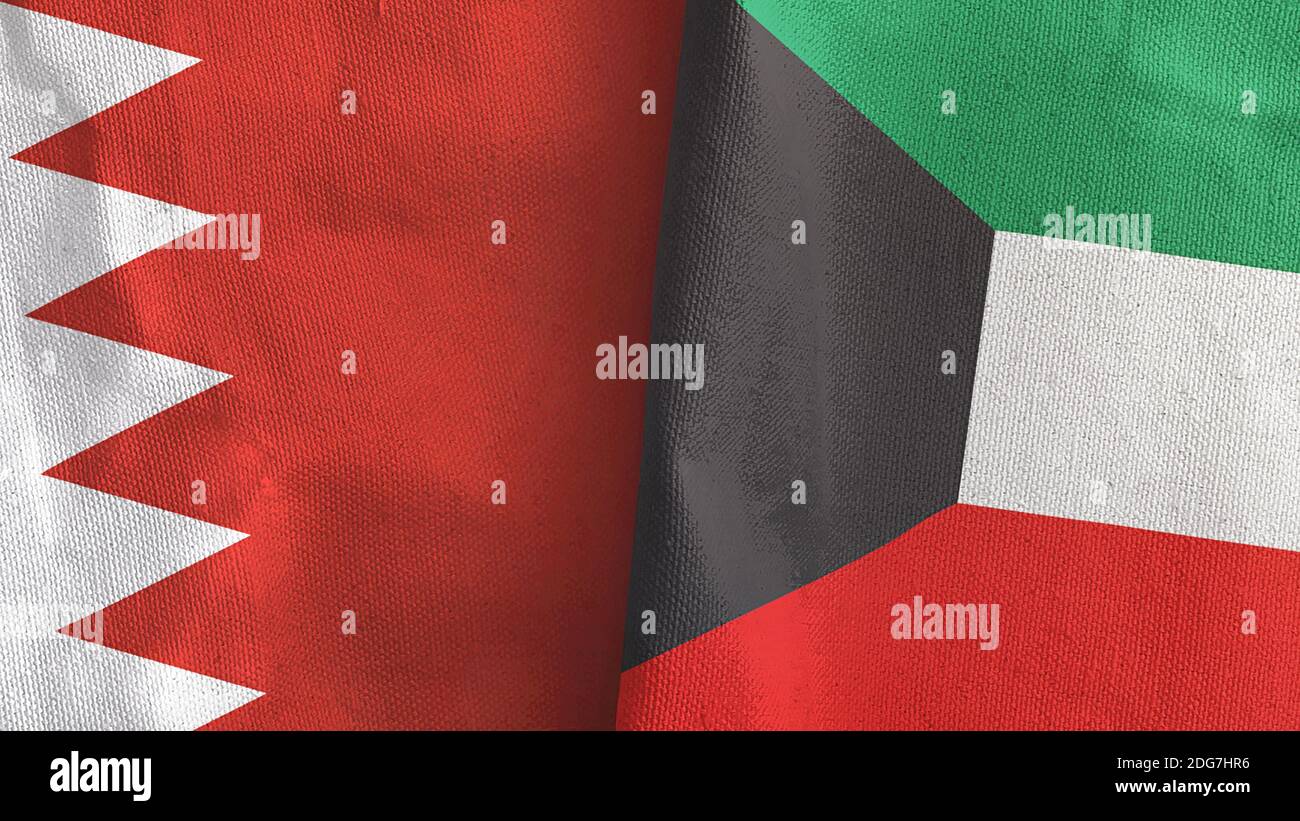 Kuwait bahrain flag hi-res stock photography and images - Alamy