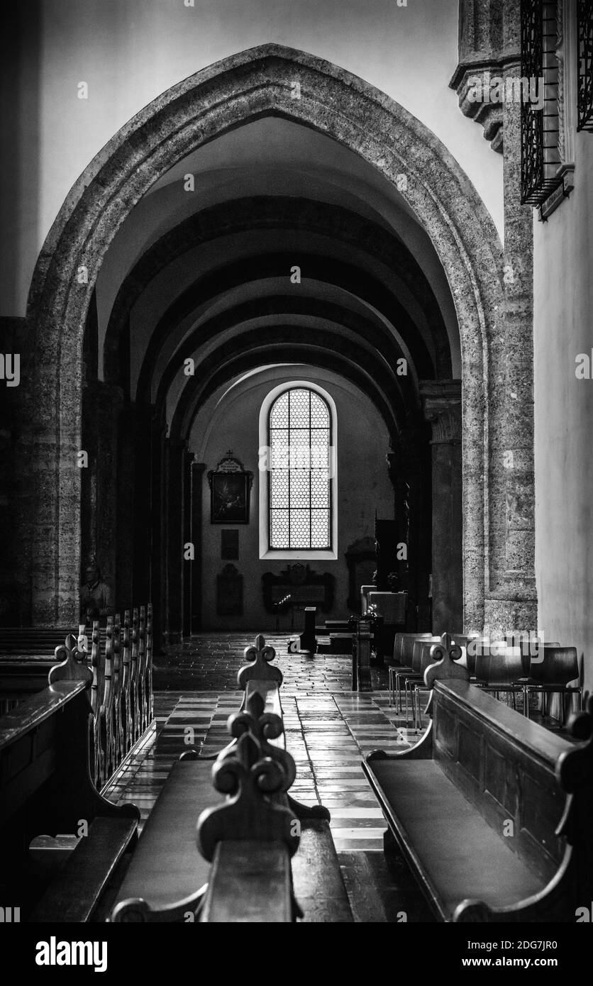 Church windows Black and White Stock Photos & Images - Alamy