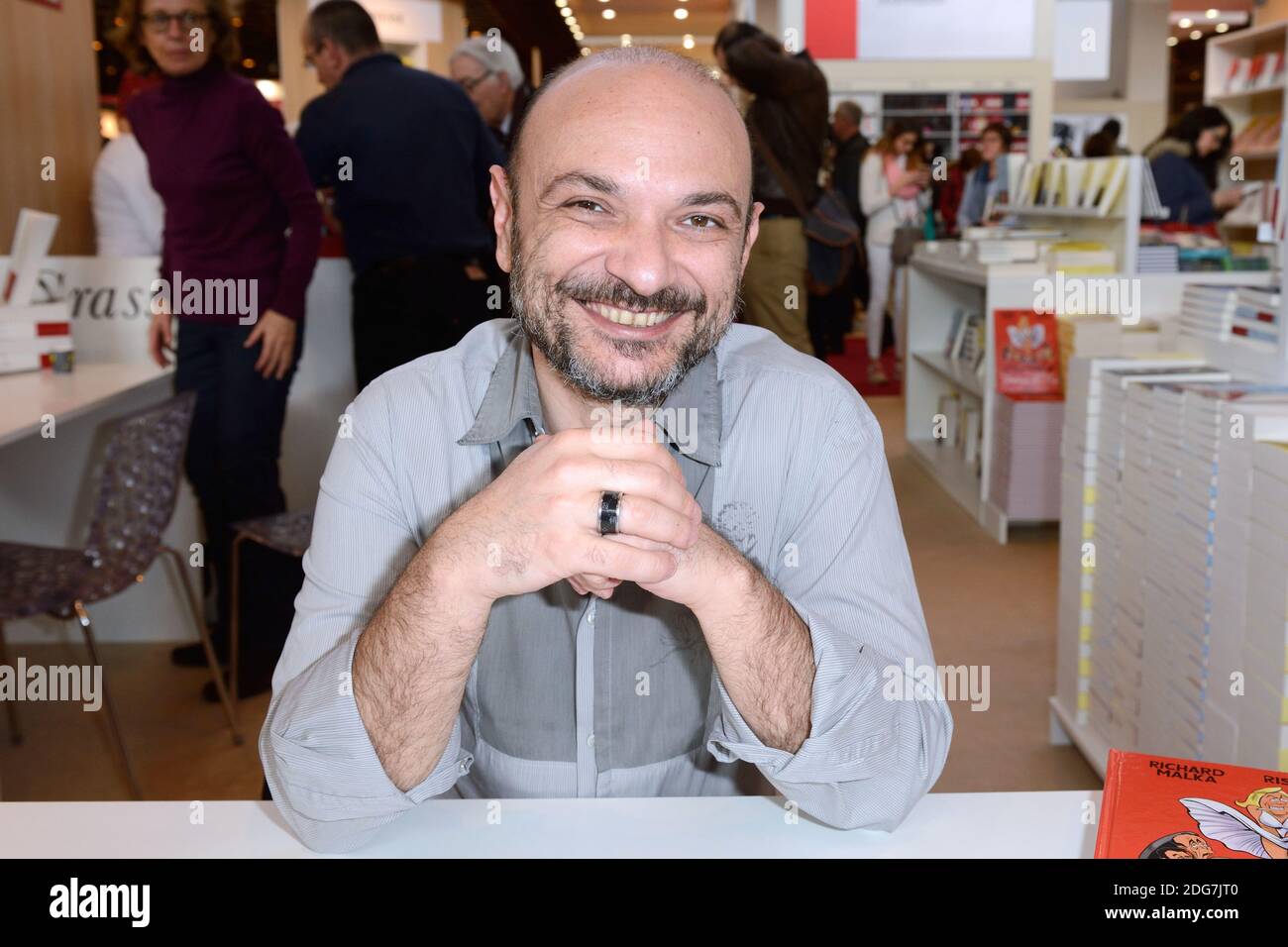 Richard Malka attends the 37th Book Fair (Salon du Livre) in Paris ...