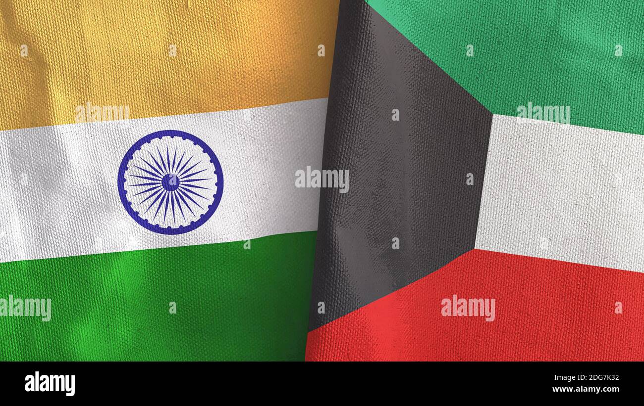 India kuwait flag hi-res stock photography and images - Alamy