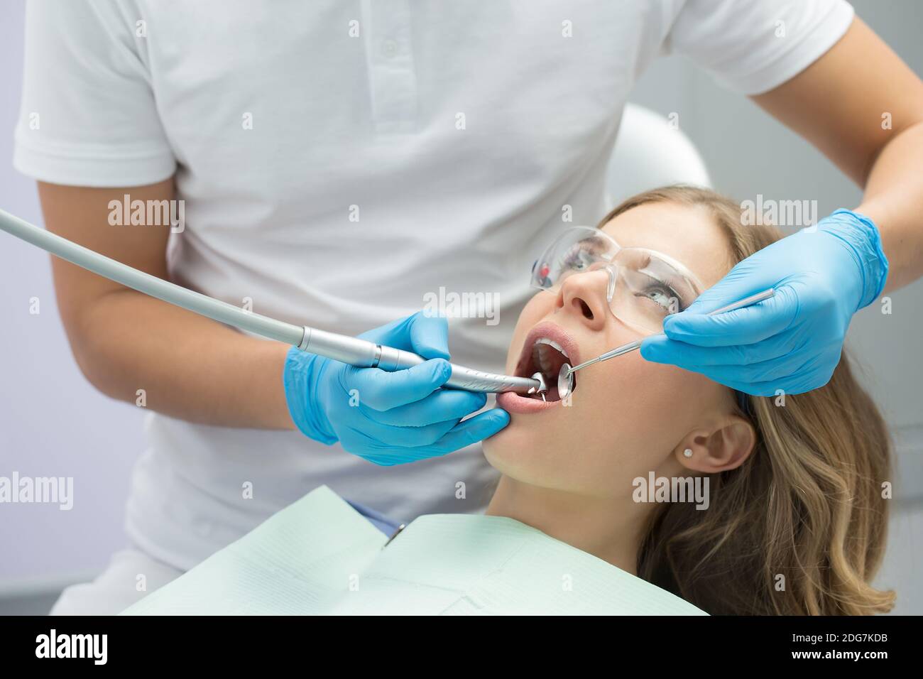 Girl in dentistry Stock Photo - Alamy