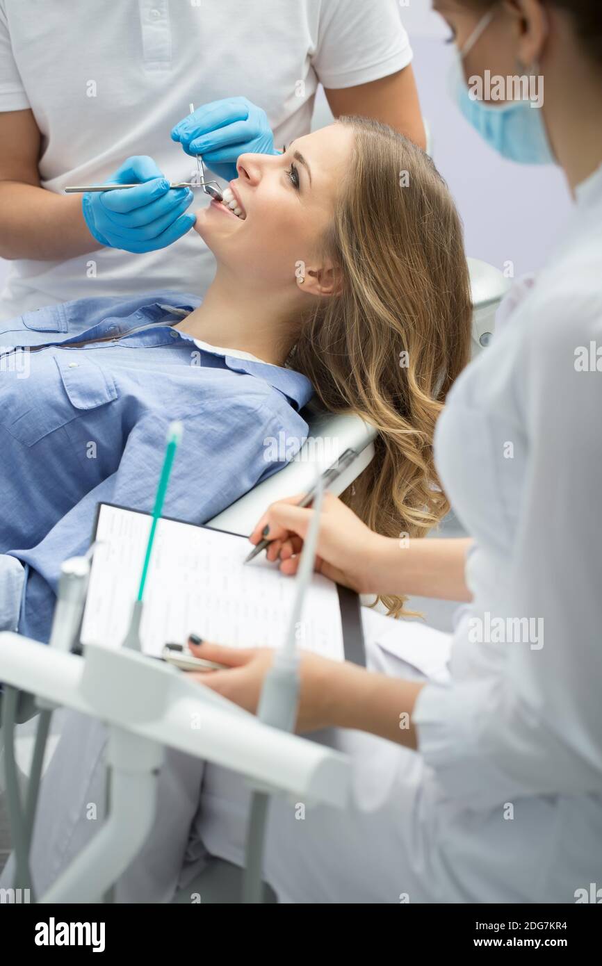 Girl in dentistry Stock Photo - Alamy