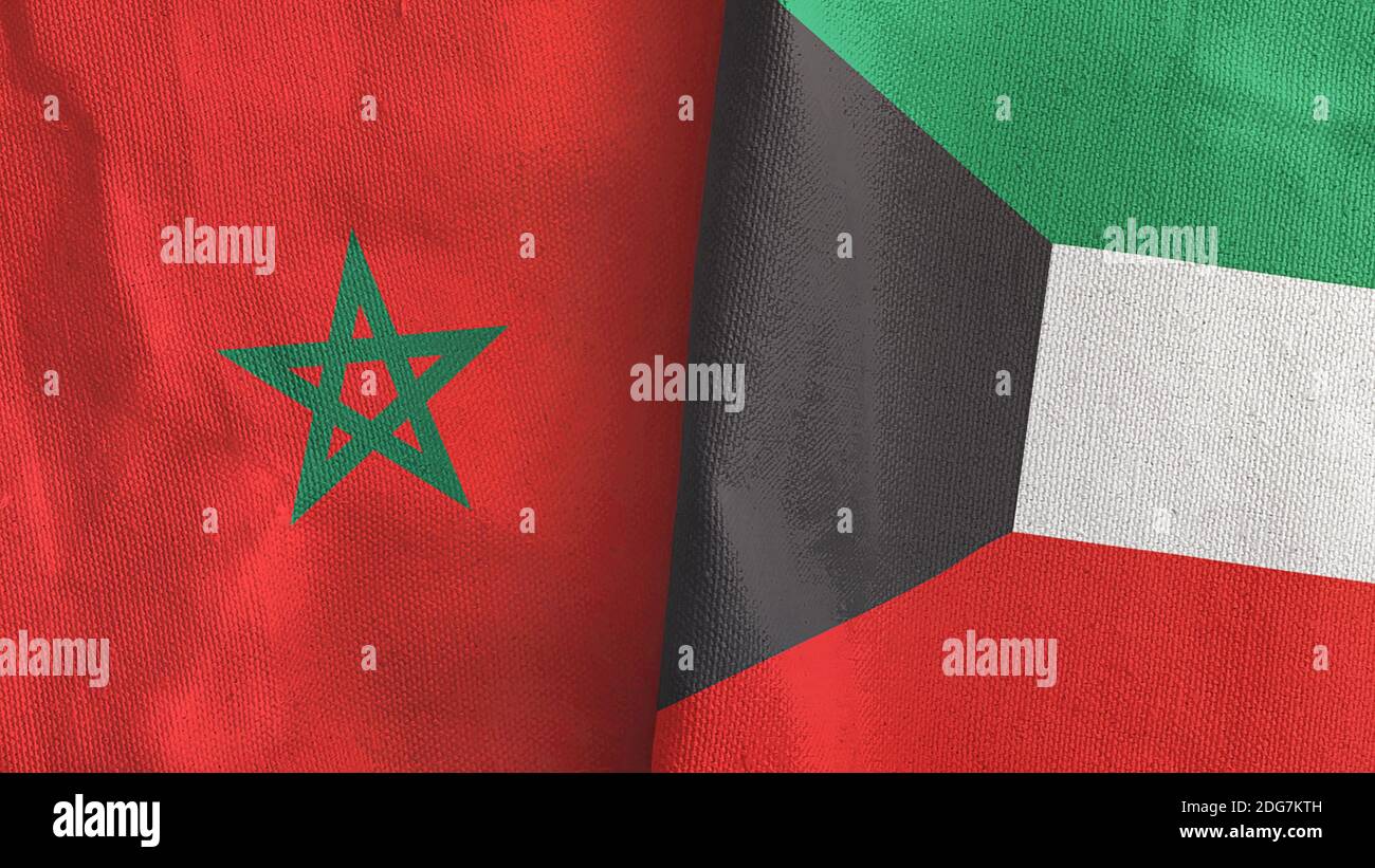 Kuwait morocco flag hi-res stock photography and images - Alamy