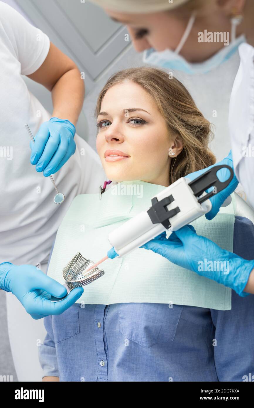 Girl in dentistry Stock Photo - Alamy