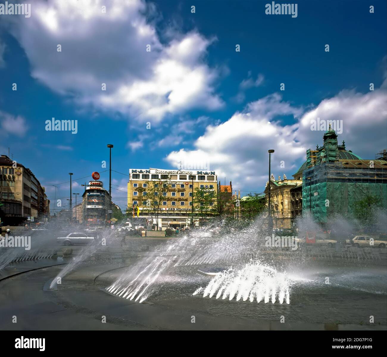 Karlsplatz square in Munich Stock Photo - Alamy