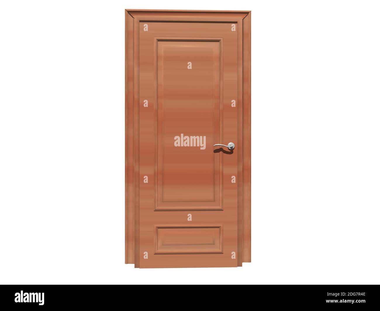 Wood door - 3d render Stock Photo - Alamy