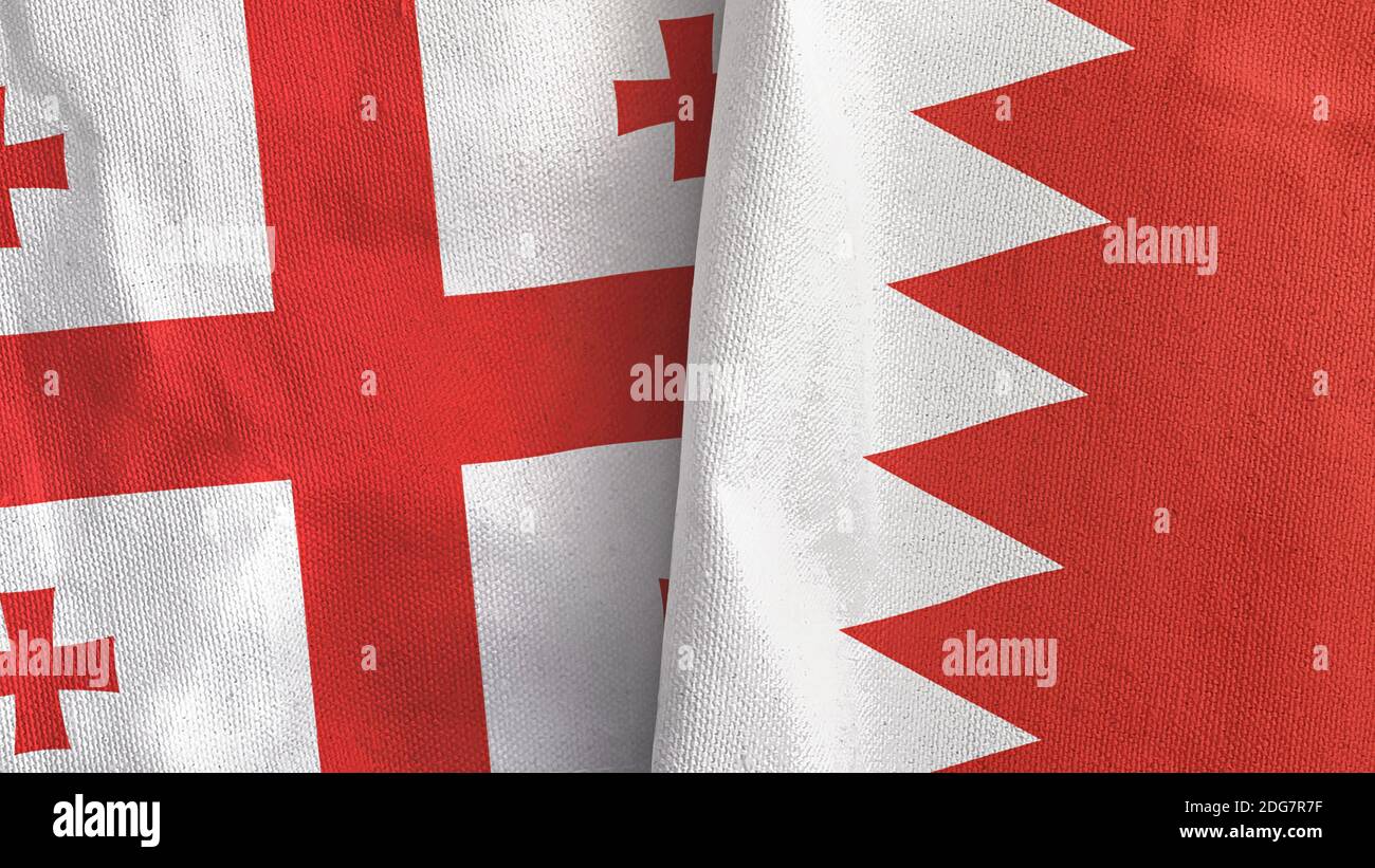 Georgia bahrain flag hi-res stock photography and images - Alamy