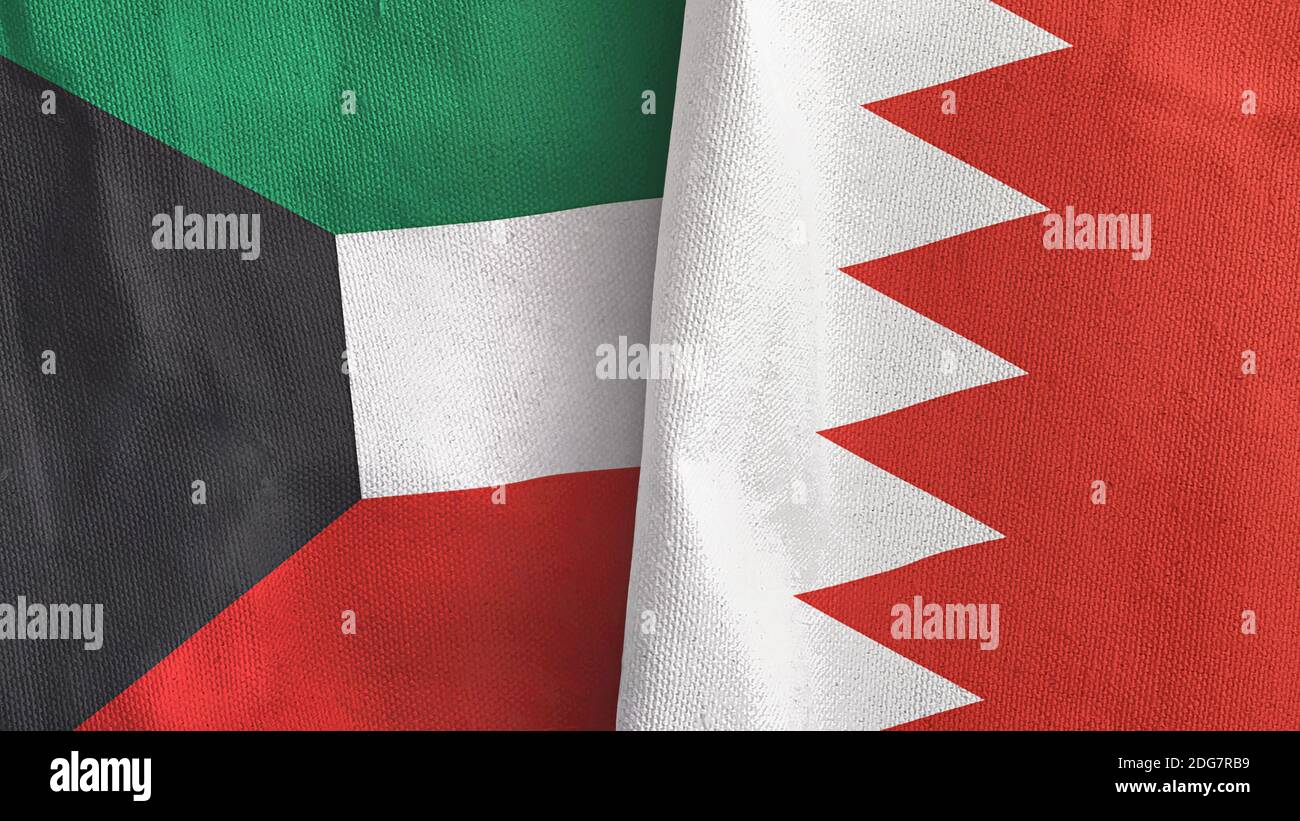 Kuwait bahrain flag hi-res stock photography and images - Alamy