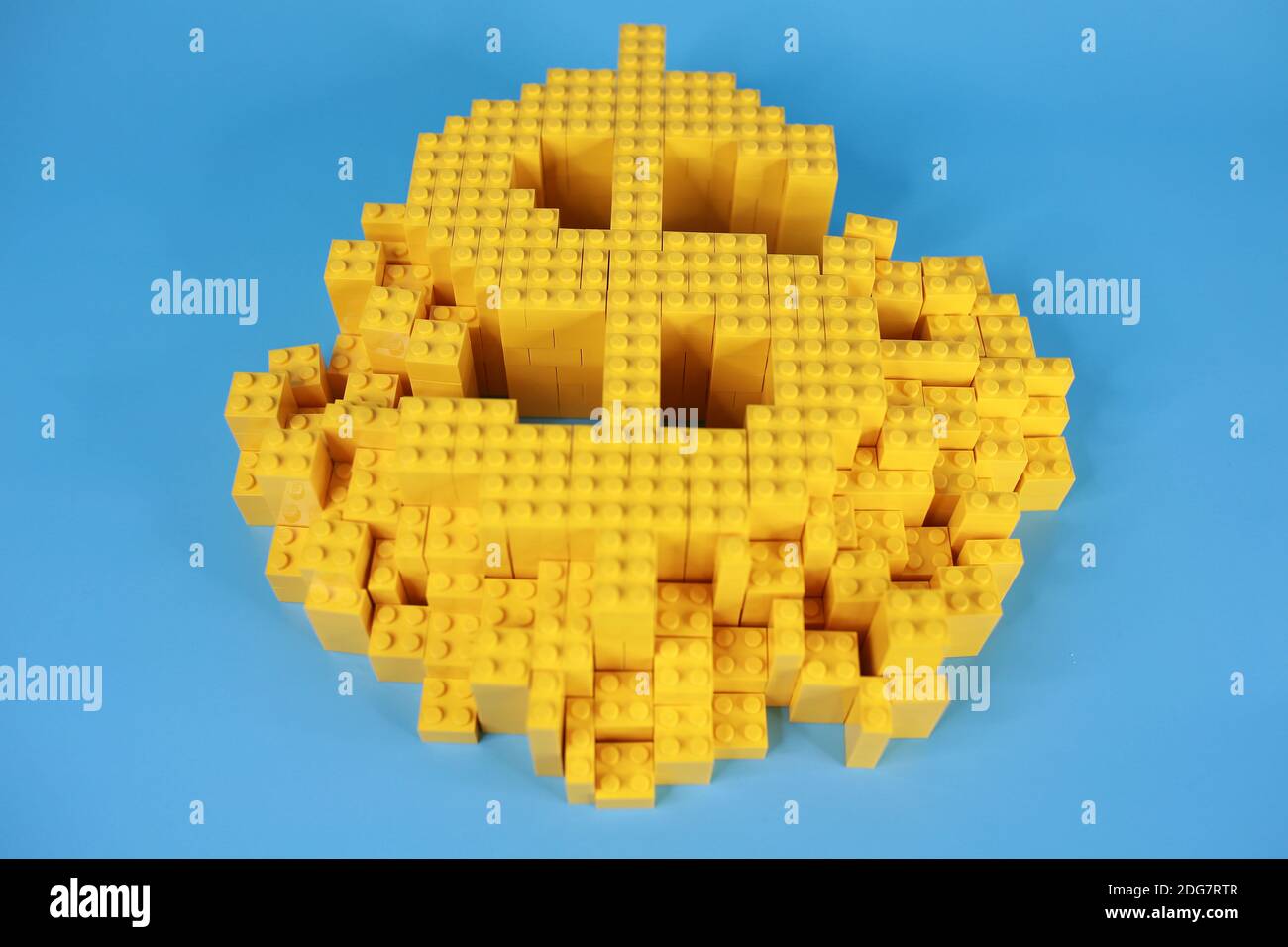 dollar sign make by the bricks Stock Photo - Alamy