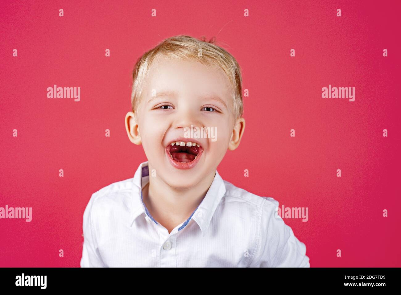Funny kids face. Child expressing surprise and happiness. Portrait of ...