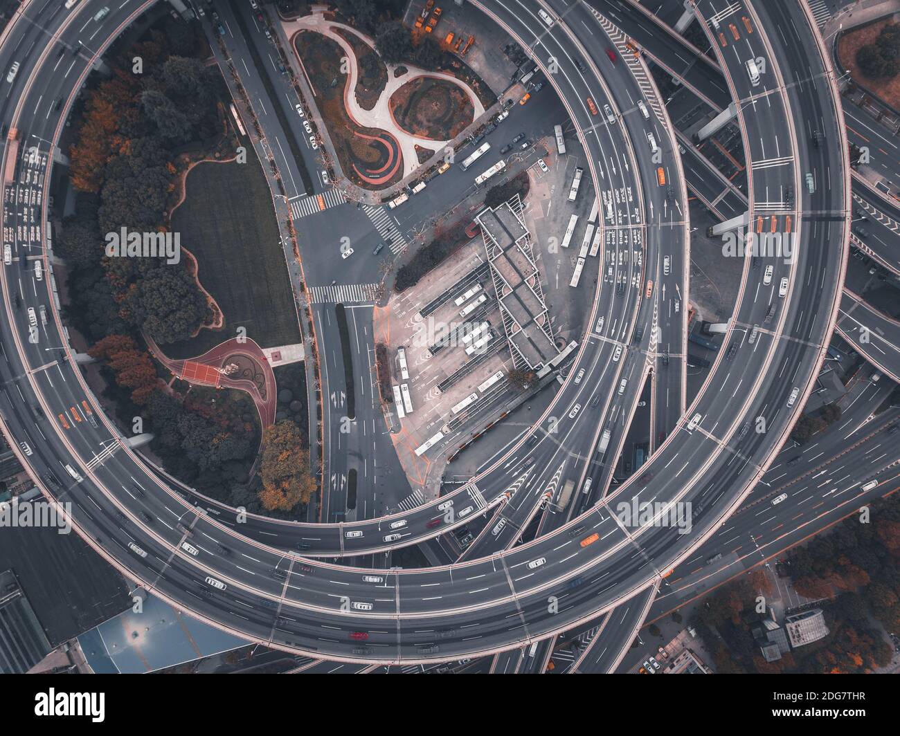 Complicated road junction interchange hi-res stock photography and ...