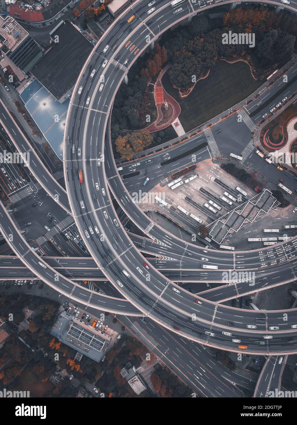 Complicated Road Junction Interchange High Resolution Stock Photography ...