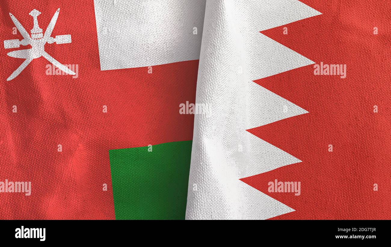 Oman bahrain flag hi-res stock photography and images - Alamy