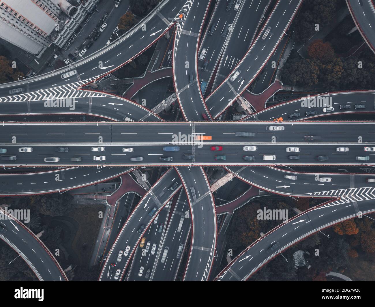 Complicated road junction hi-res stock photography and images - Alamy