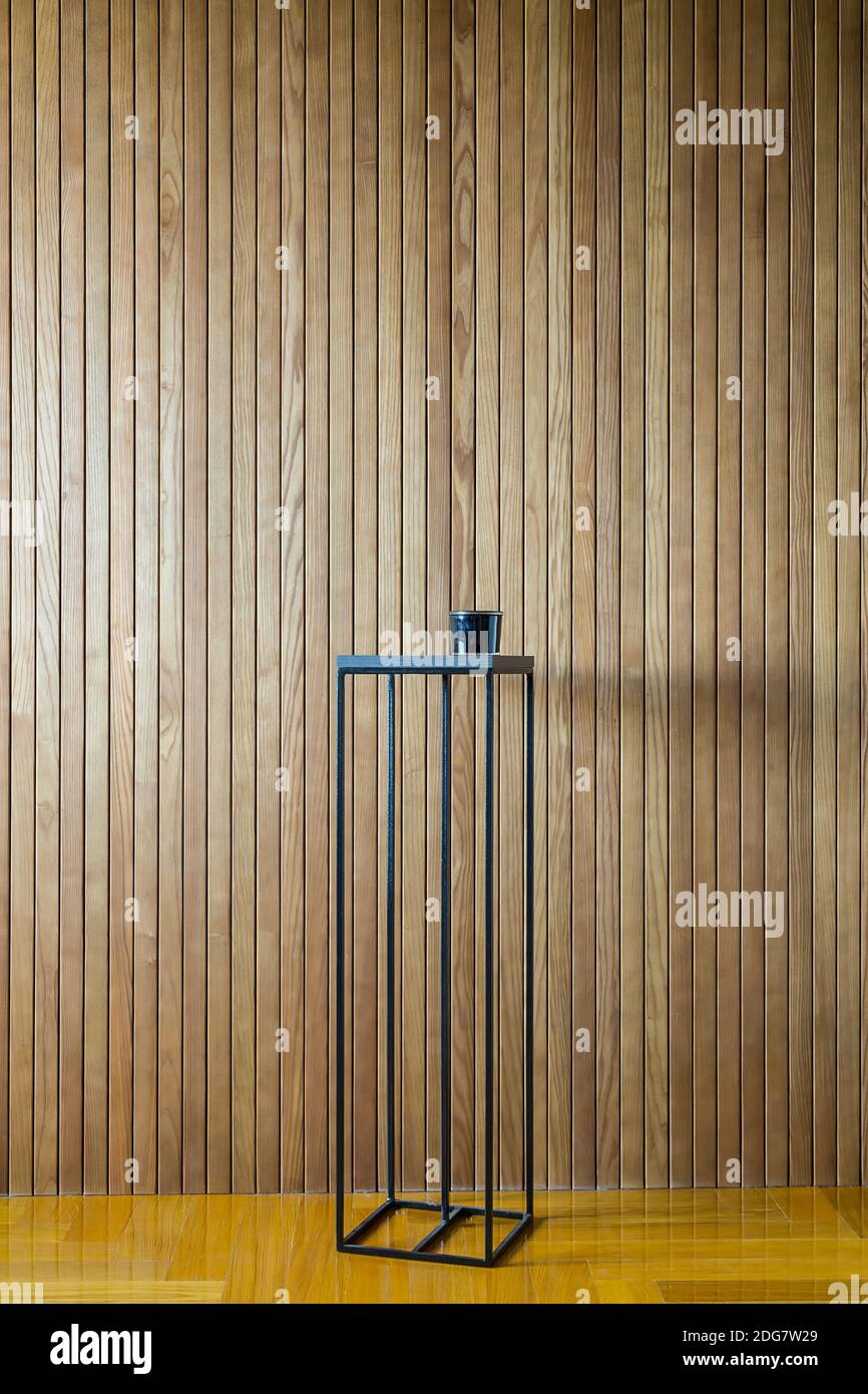 Metal stand with box Stock Photo - Alamy