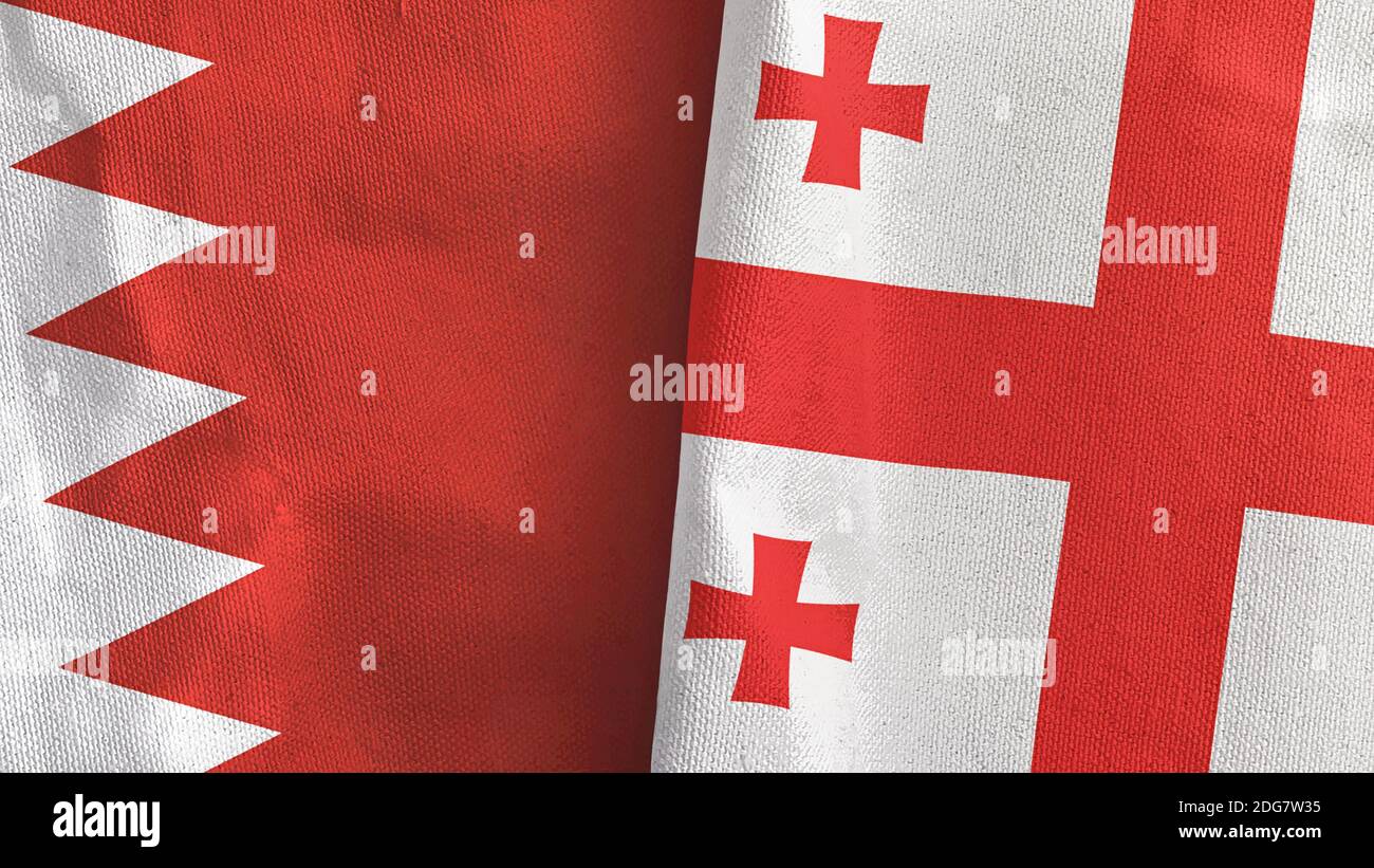Georgia bahrain flag hi-res stock photography and images - Alamy
