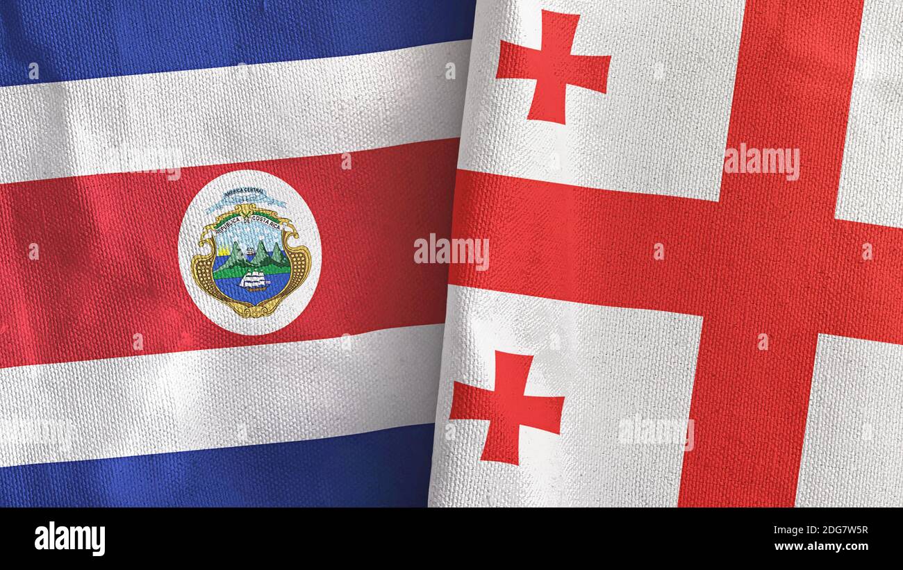Georgia costa rica flag hi-res stock photography and images - Alamy
