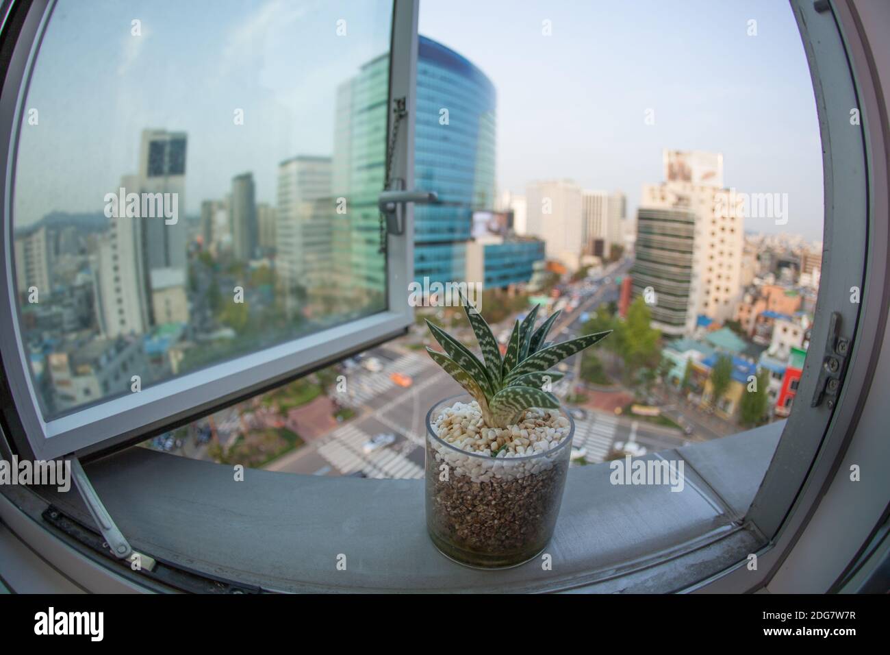 Seoul city in South Korea, window view Stock Photo - Alamy