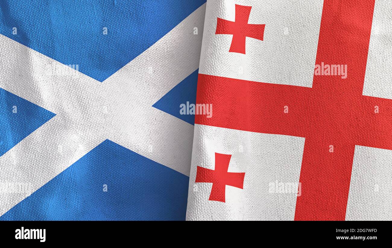 Georgia scotland flag hi-res stock photography and images - Alamy