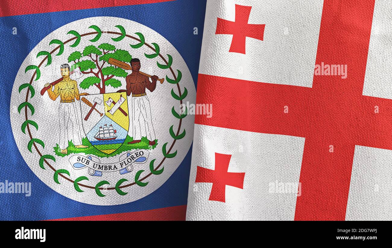 Georgia belize flag hi-res stock photography and images - Alamy