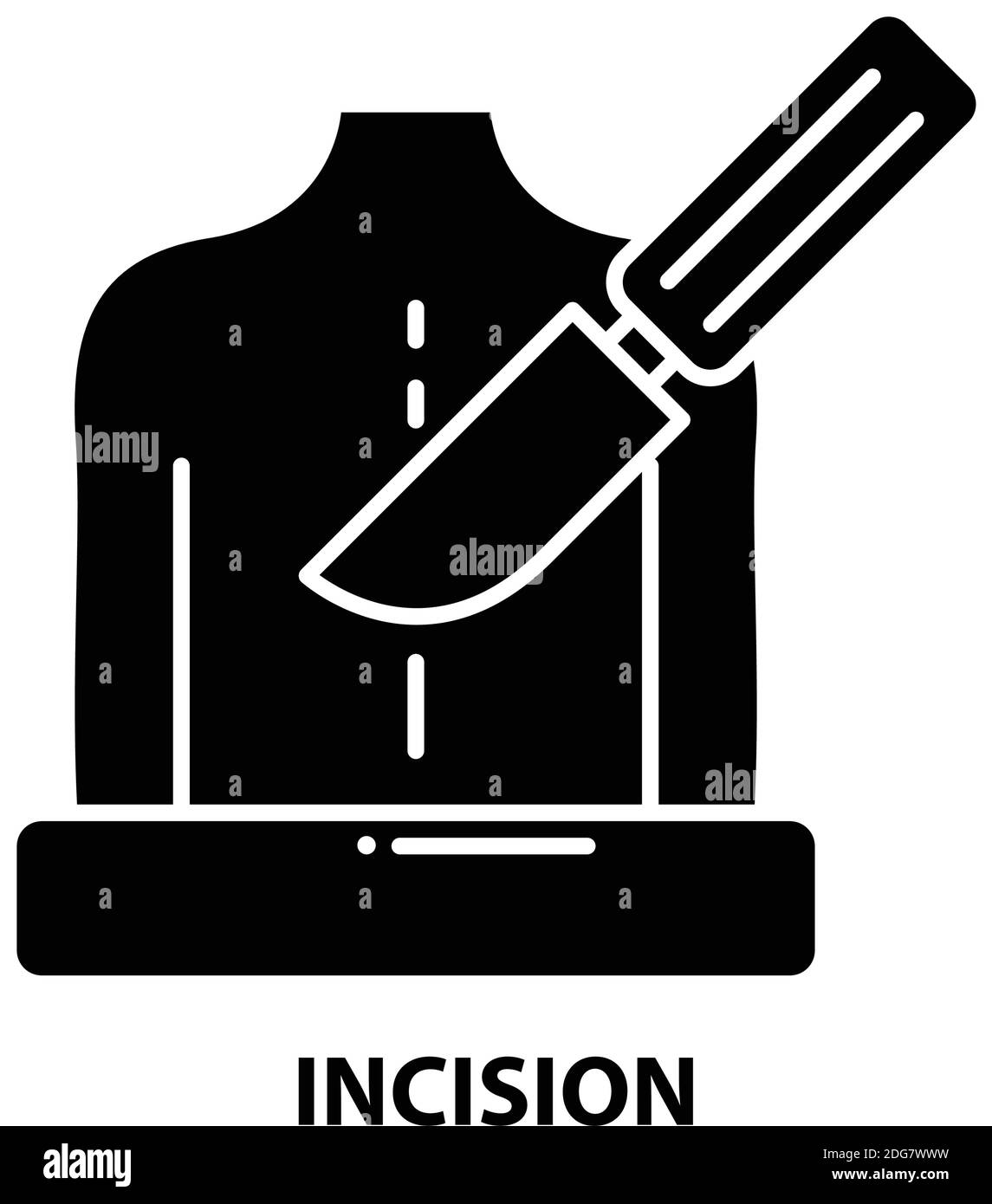 Abdominal scar Stock Vector Images - Alamy