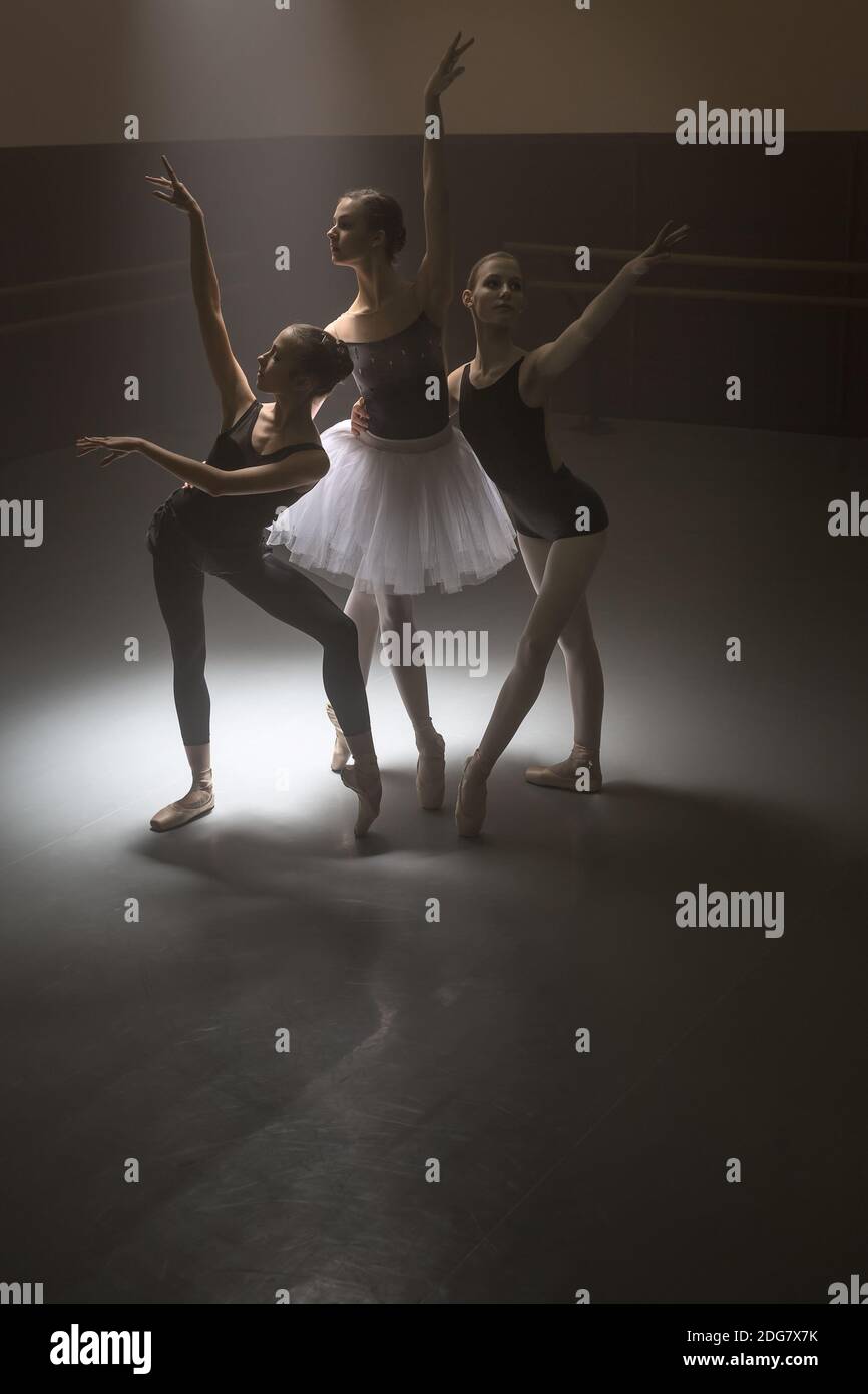Trio of ballet dancers Stock Photo - Alamy