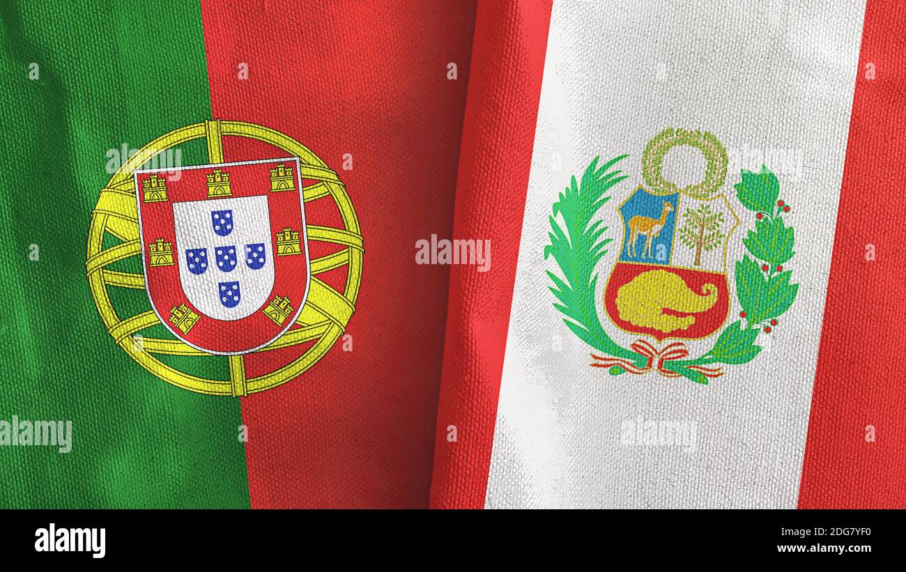 Peru portugal flags 3d hi-res stock photography and images - Alamy