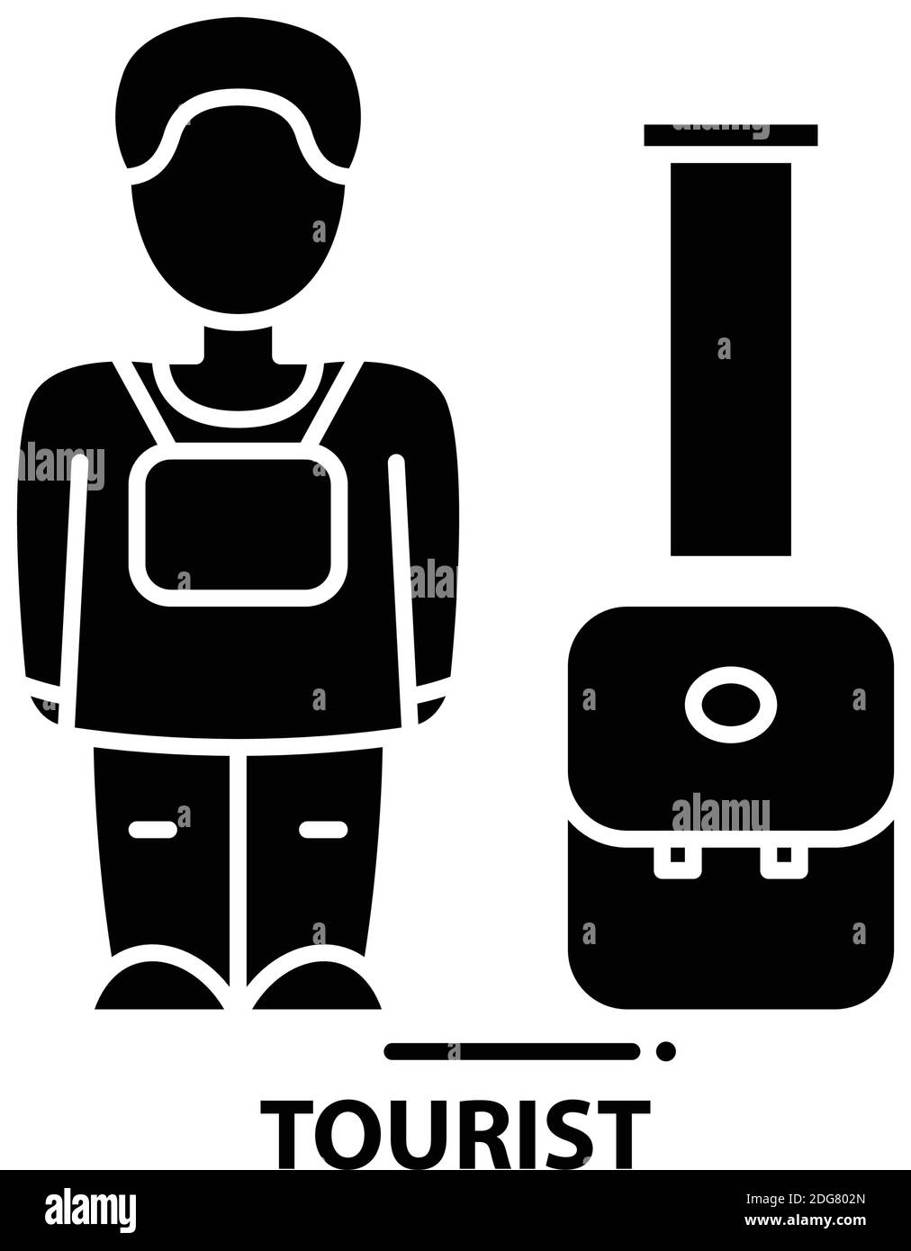 Male tourist with guide map Cut Out Stock Images & Pictures - Alamy