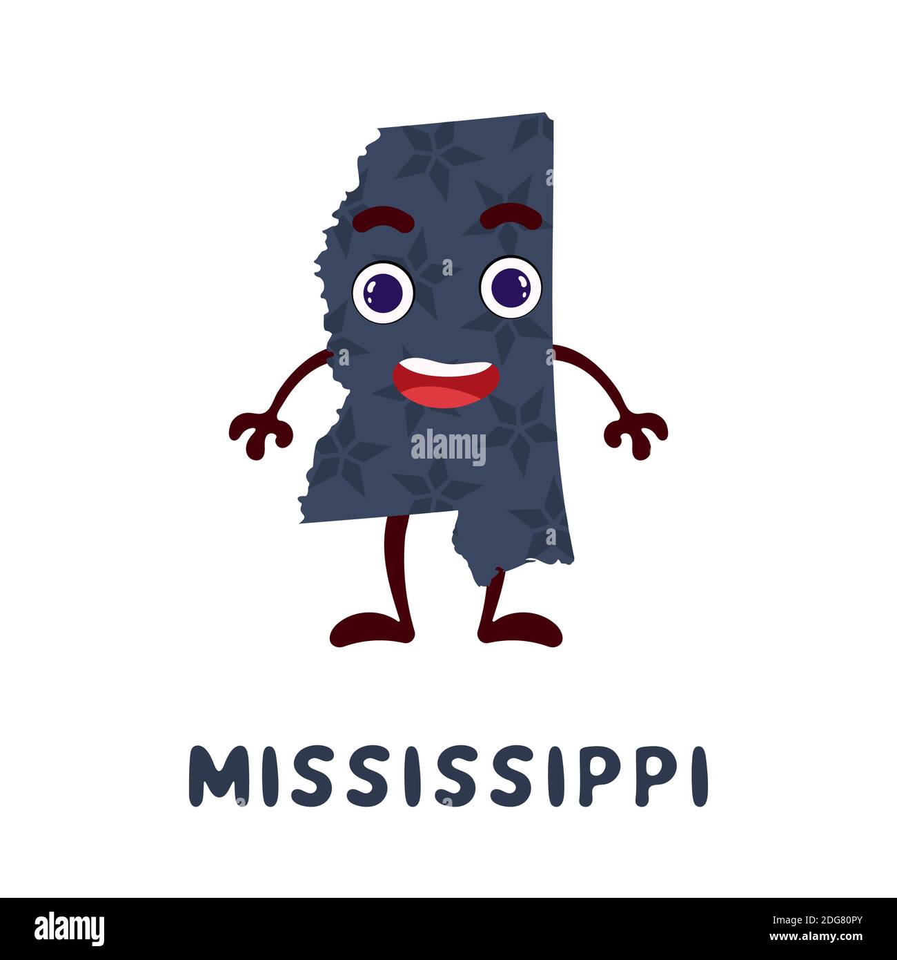 Mississippi State Map High Resolution Stock Photography and Images - Alamy