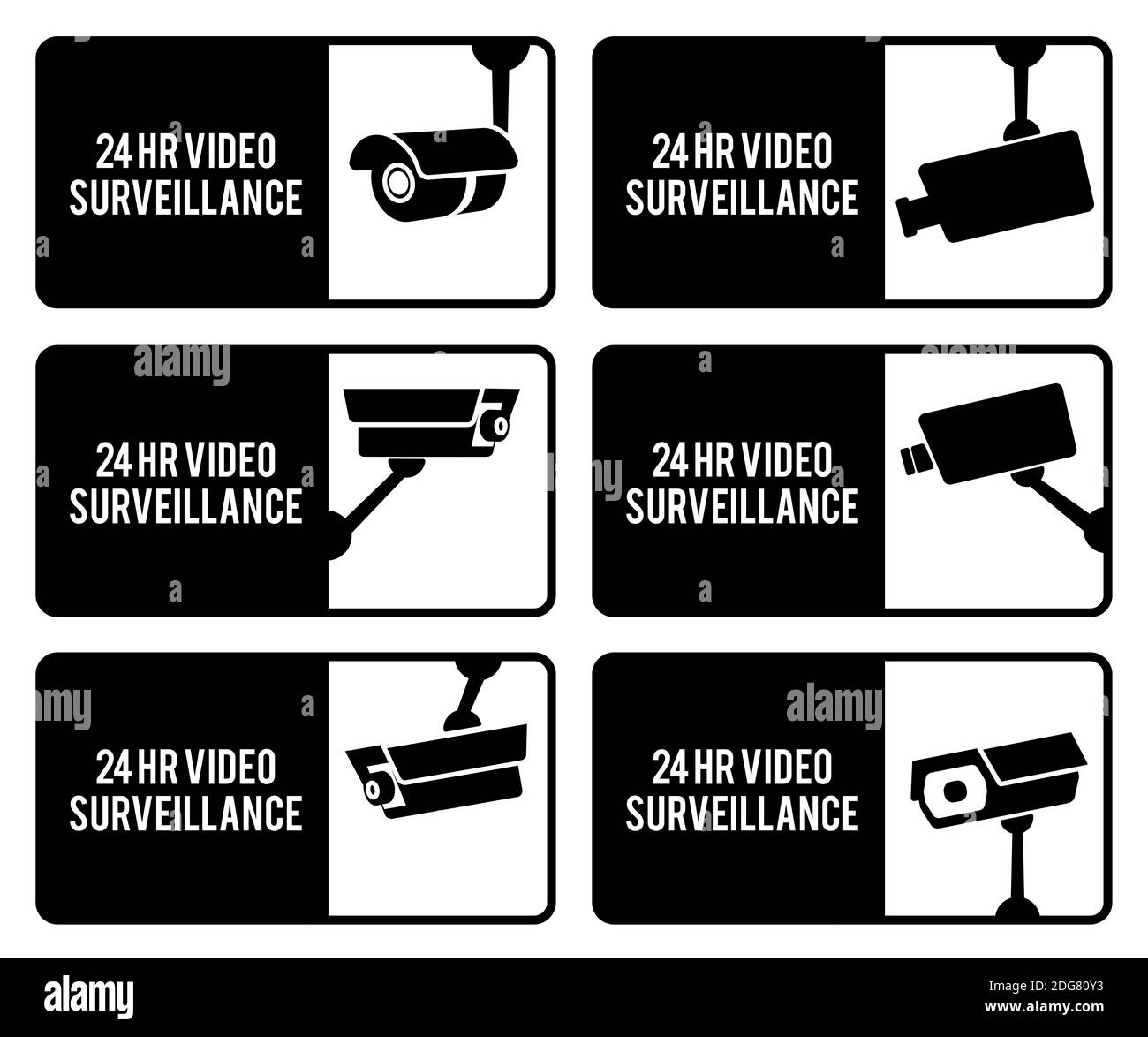 Cctv warning sticker hi-res stock photography and images - Alamy