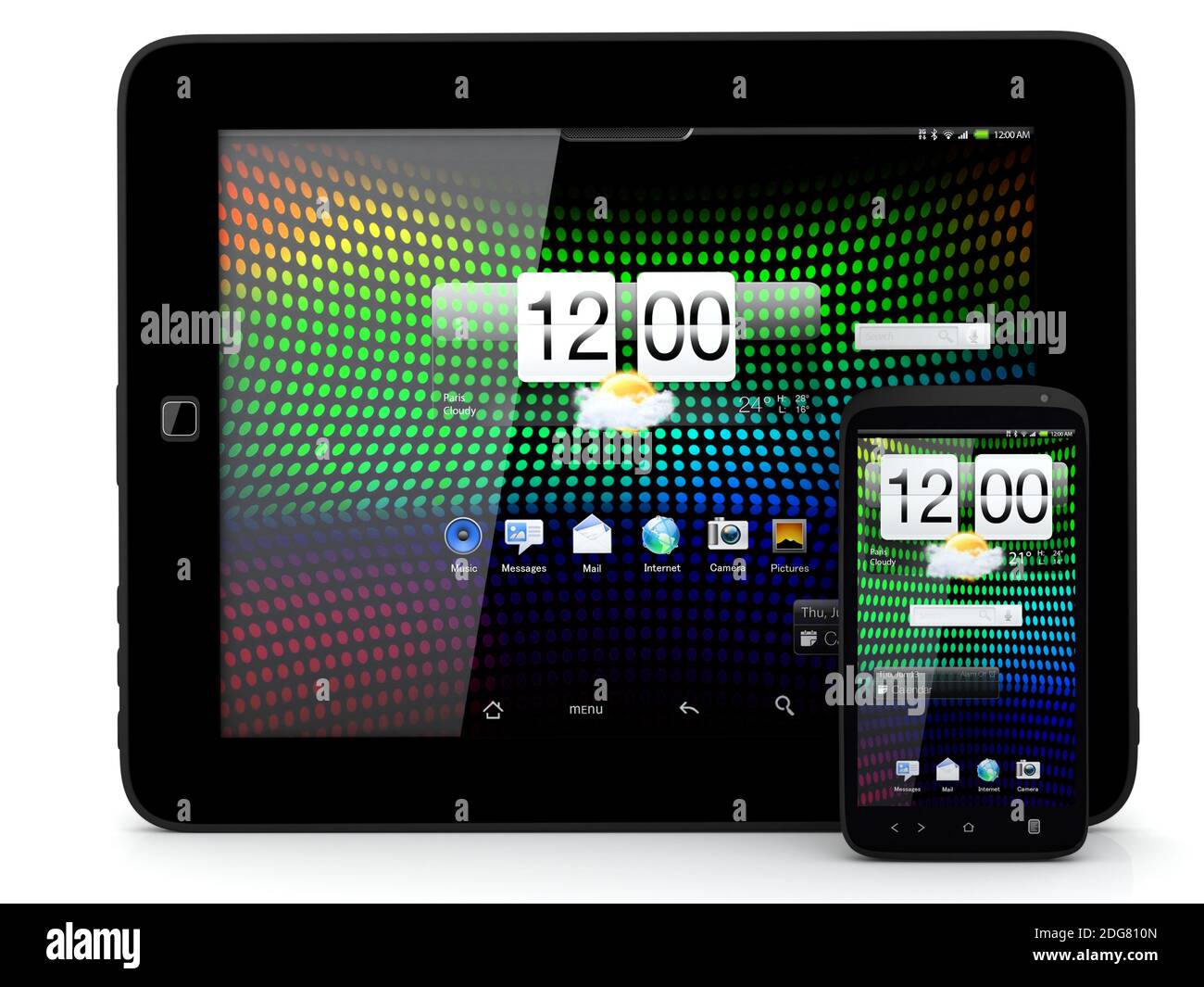 Tablet pc and smartphone Stock Photo - Alamy
