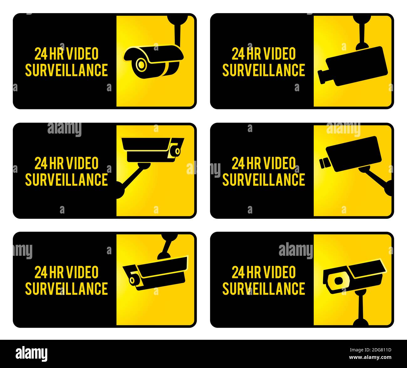 Set yellow black danger Cut Out Stock Images & Pictures - Alamy