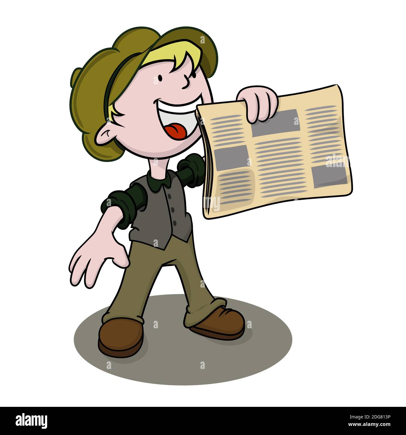 Newsboy hi-res stock photography and images - Alamy