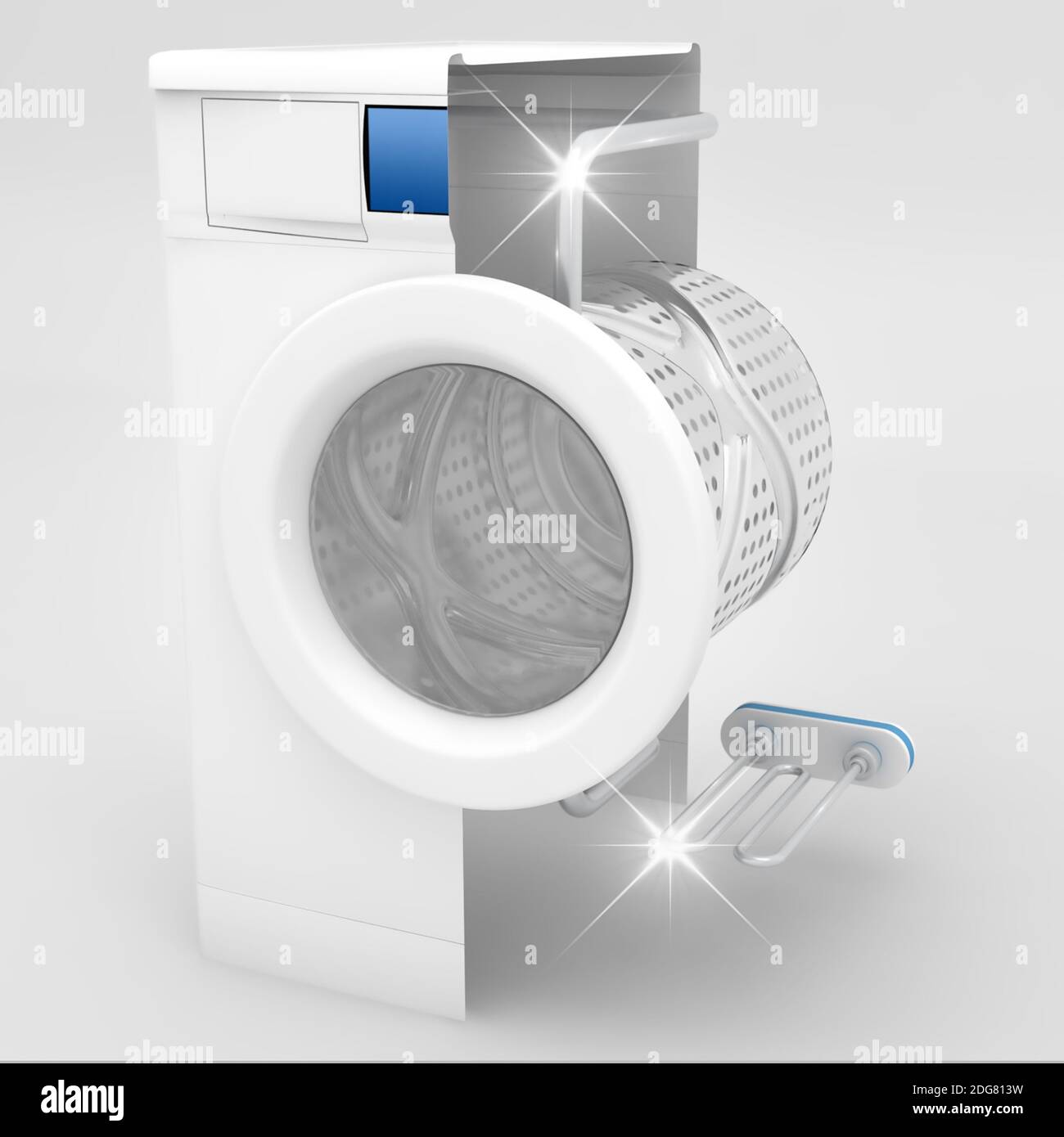 Washing machine clean Stock Photo - Alamy
