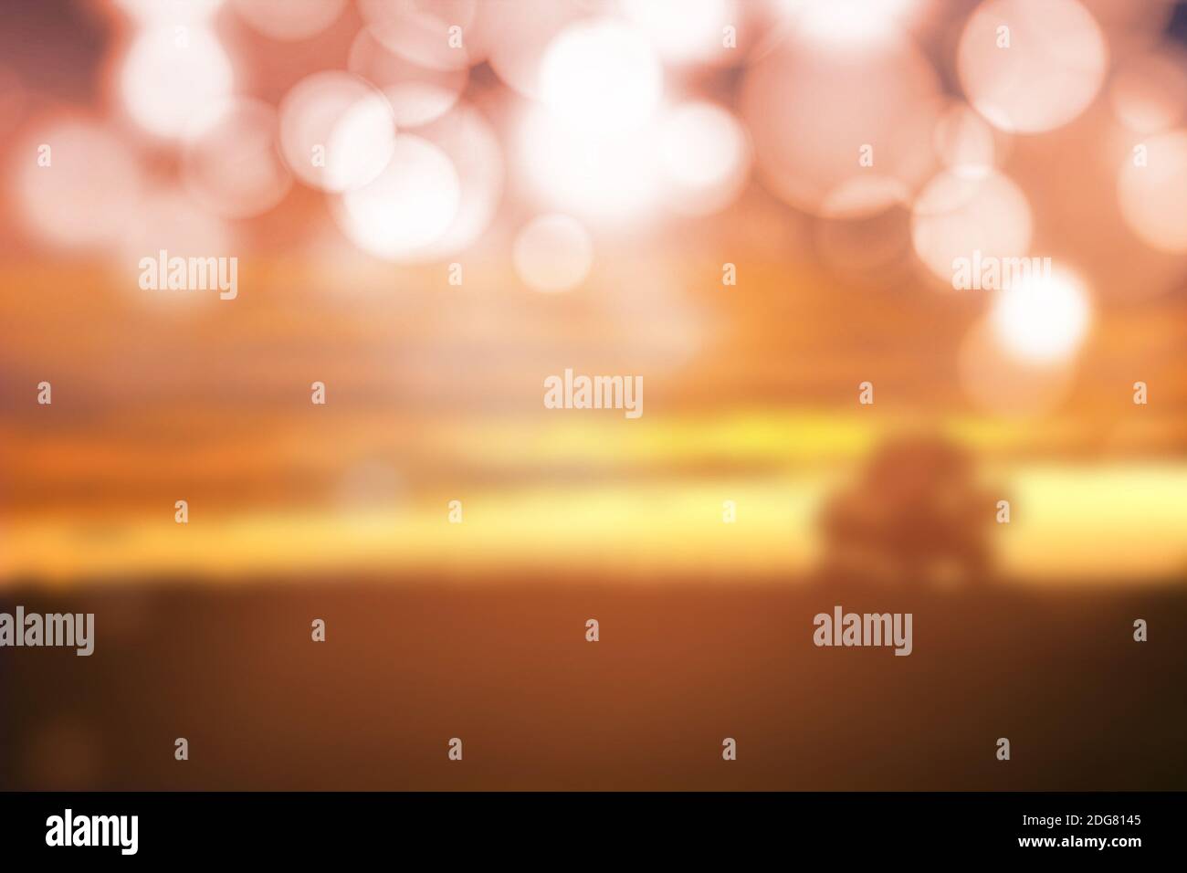 Abstract sunset blurred background Stock Photo - Alamy