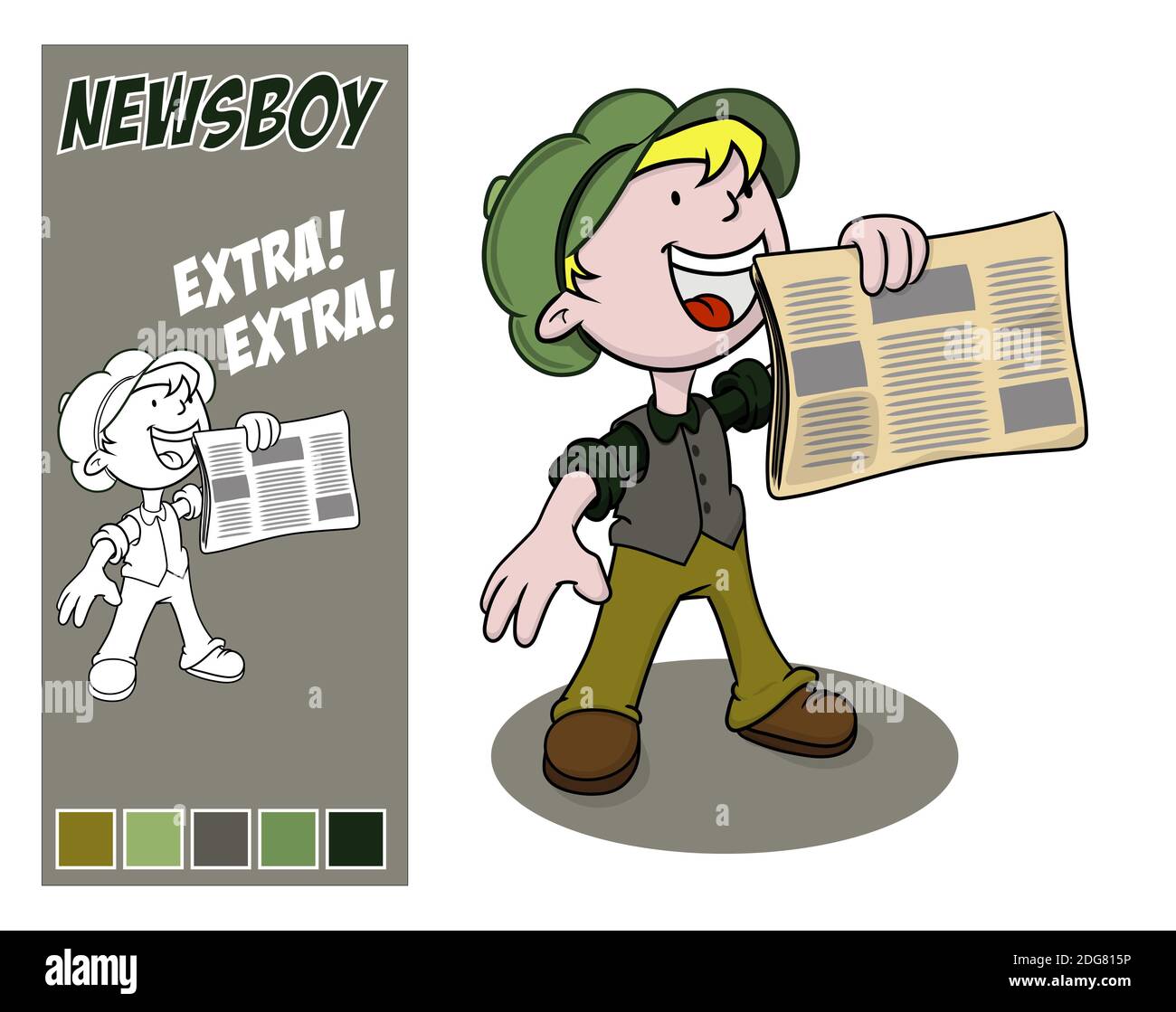 Newsboy hi-res stock photography and images - Alamy