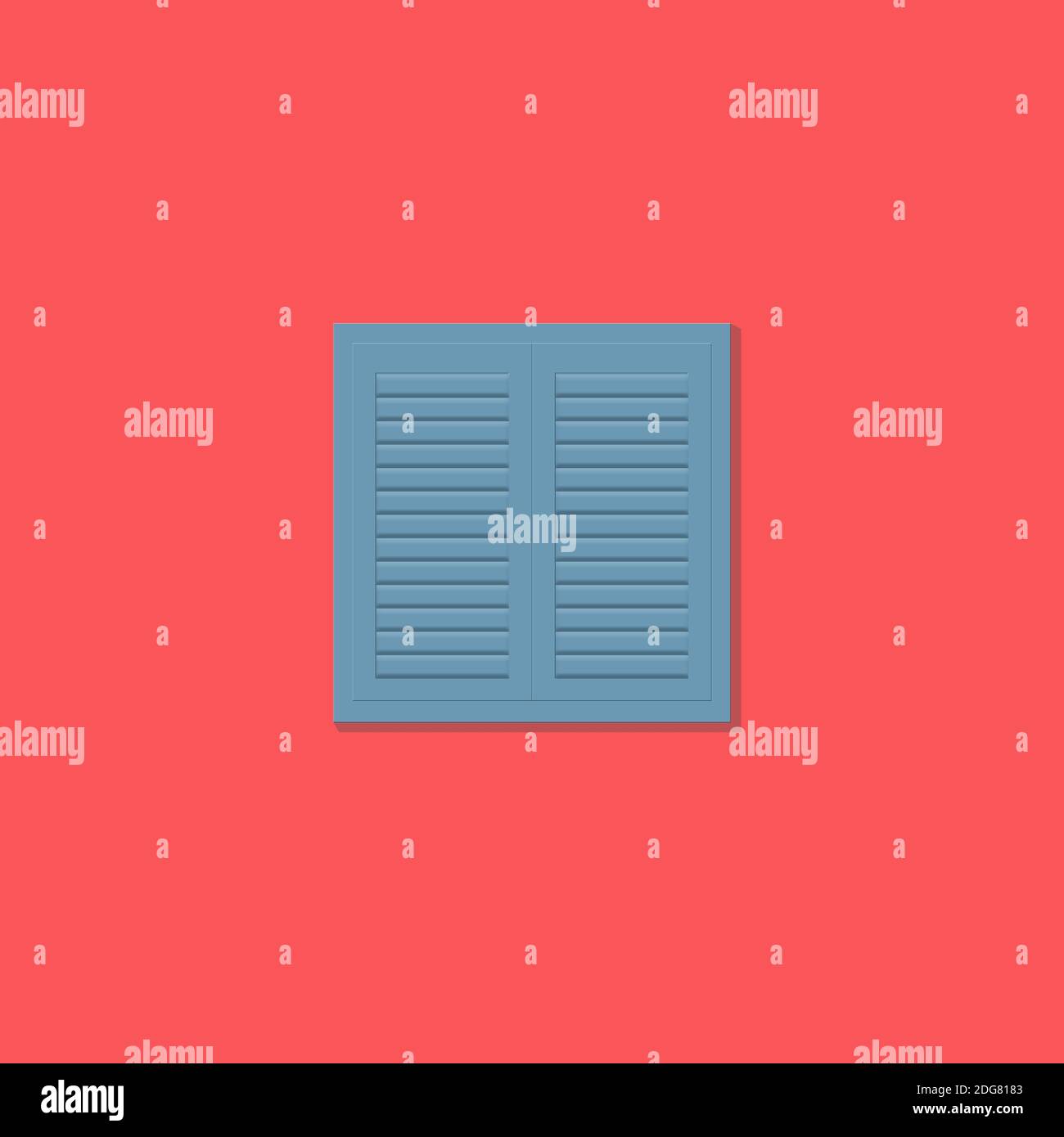 Red window covering hi-res stock photography and images - Alamy
