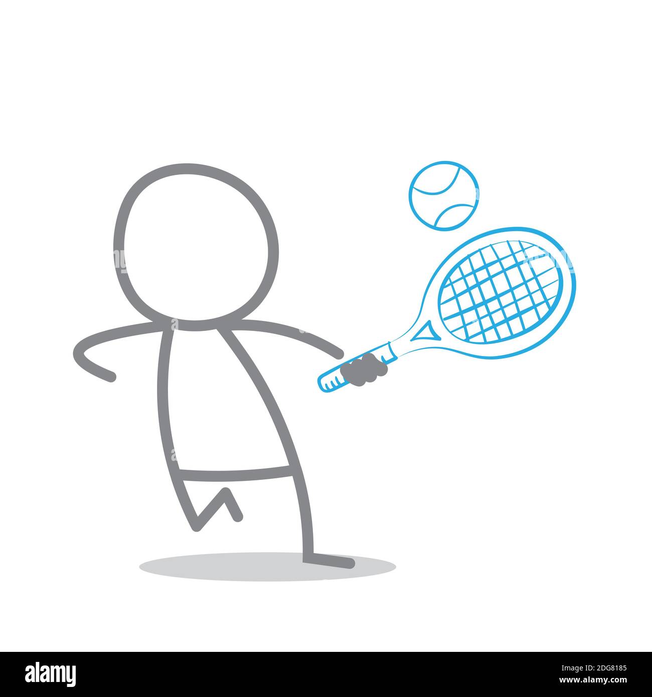 Action tennis Cut Out Stock Images & Pictures - Alamy