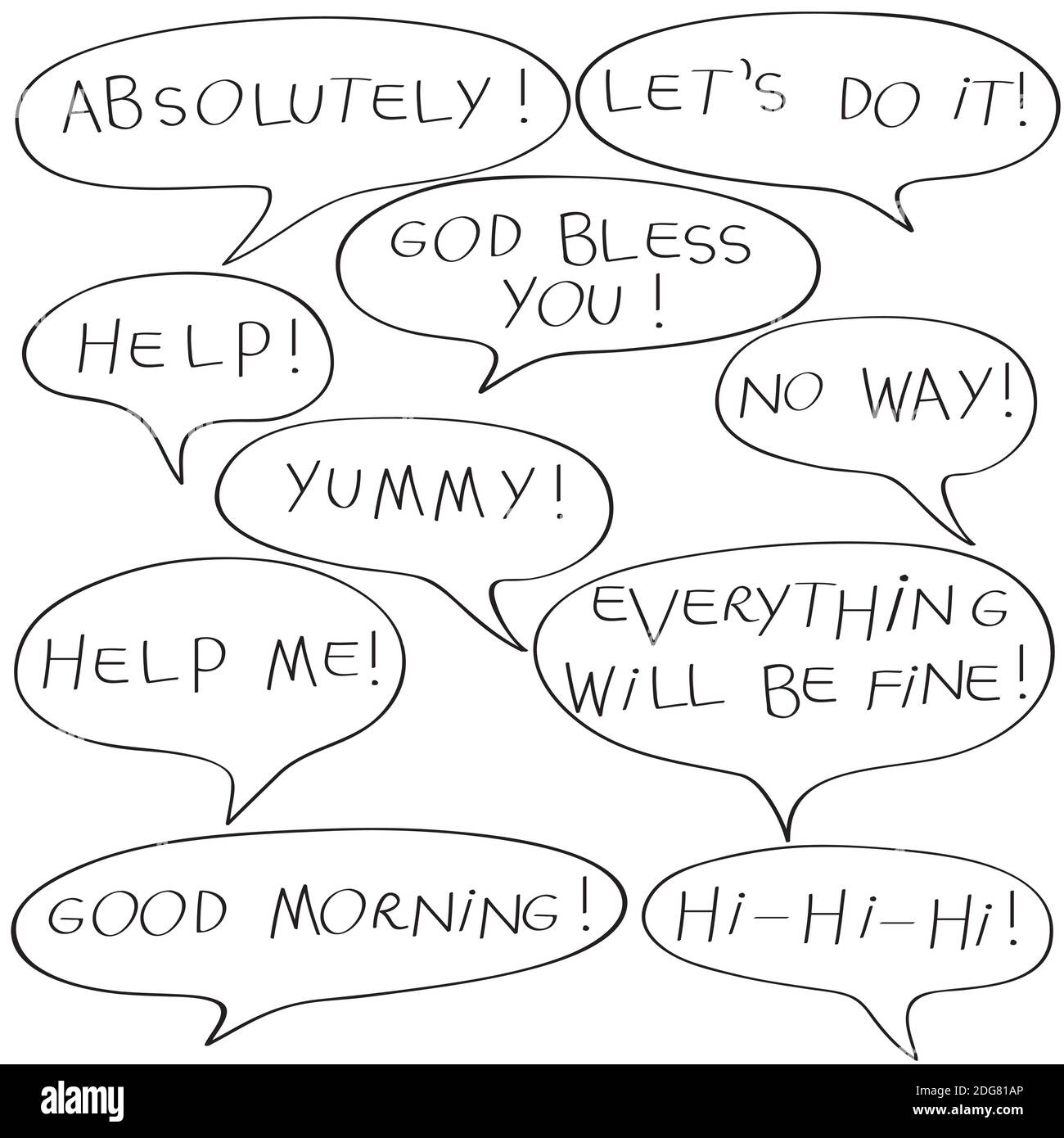 Hand drawn templates Cut Out Stock Images & Pictures - Alamy